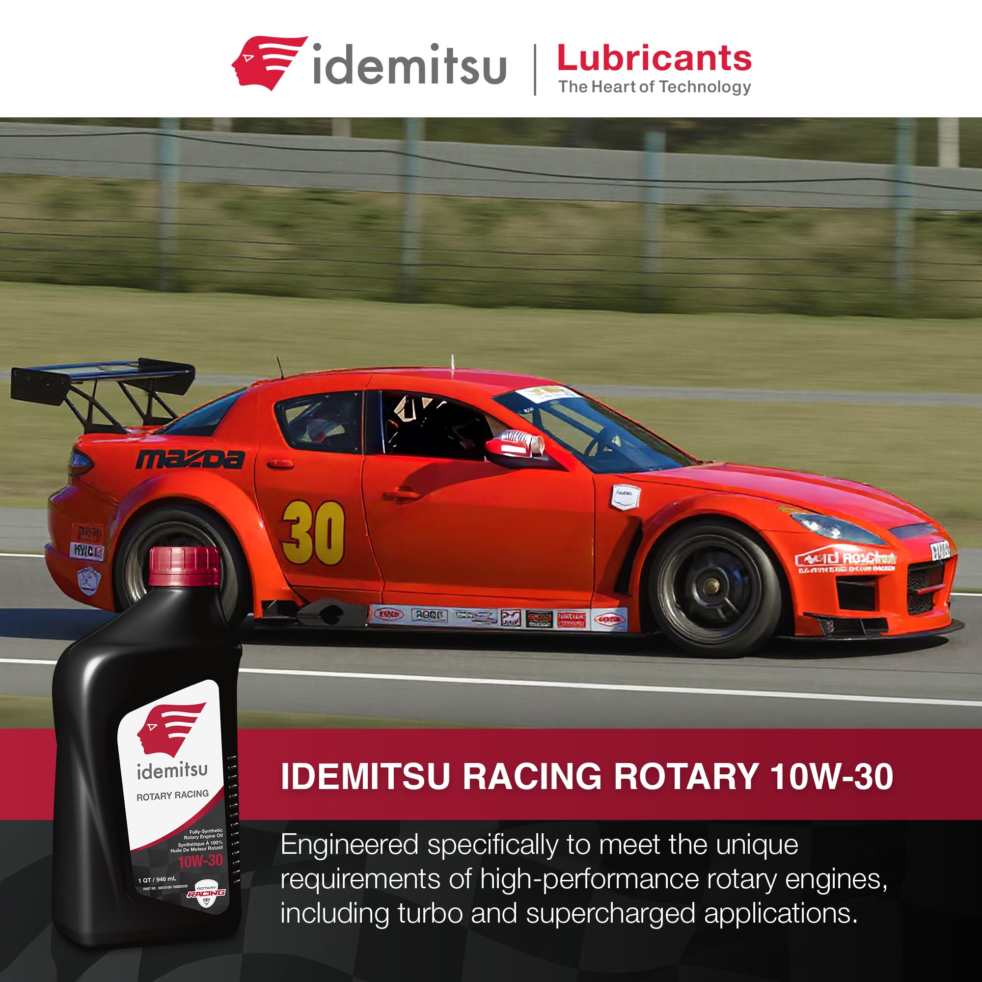 Snapklik.com : Idemitsu Full Synthetic 10W-30 Rotary Racing Engine Oil ...