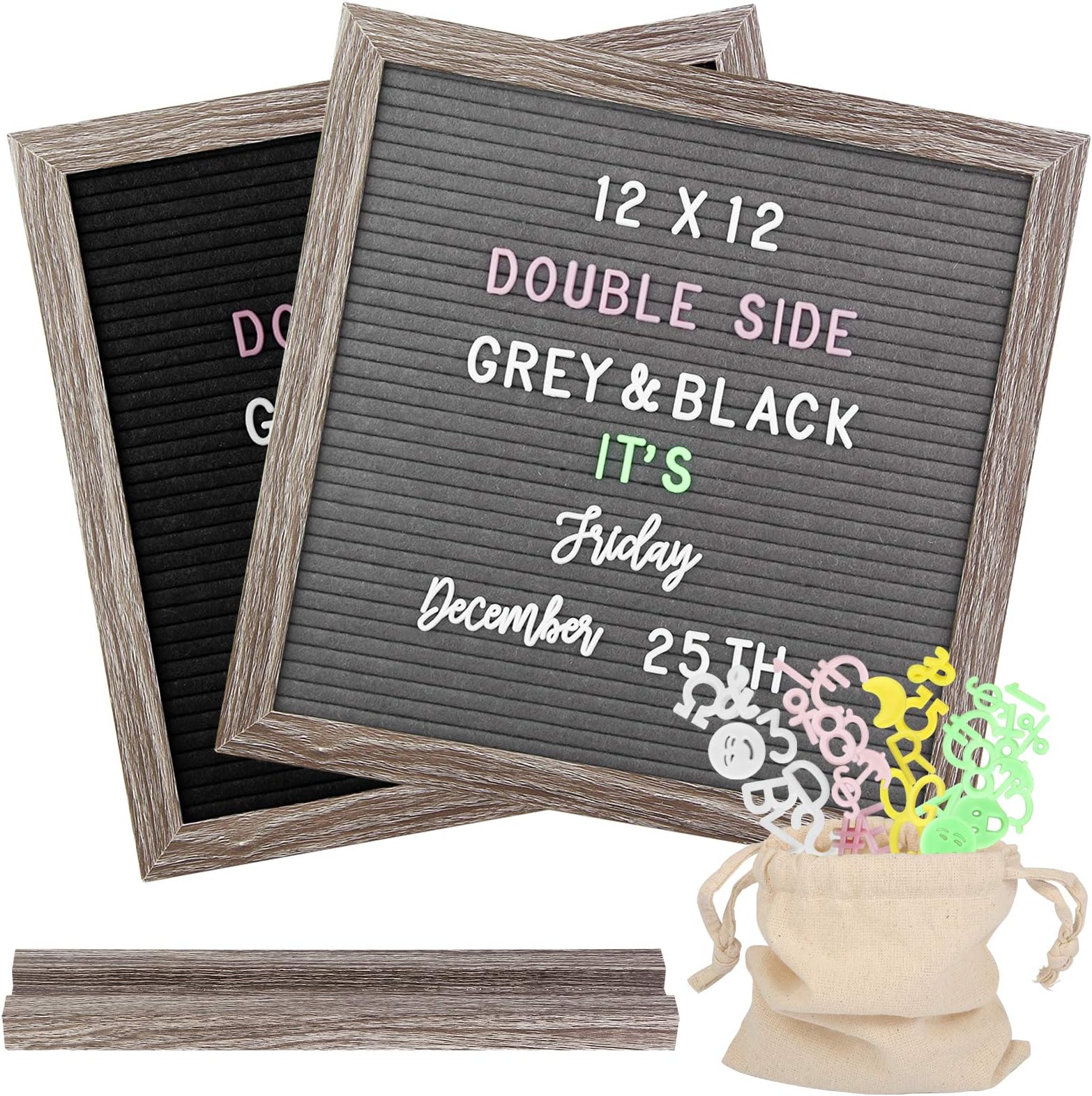 Gadgy ® Retro Felt Letter Board | With 340 Electroplated Gold and ...