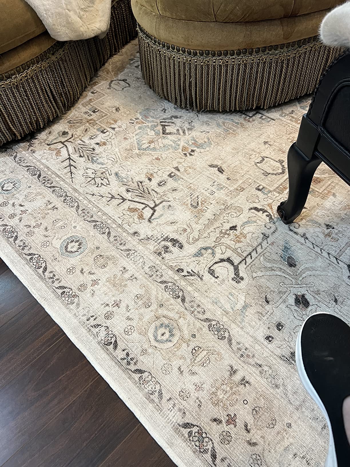 $42/mo - Finance RUGGABLE Kamran Washable Rug - Perfect Vintage Area ...