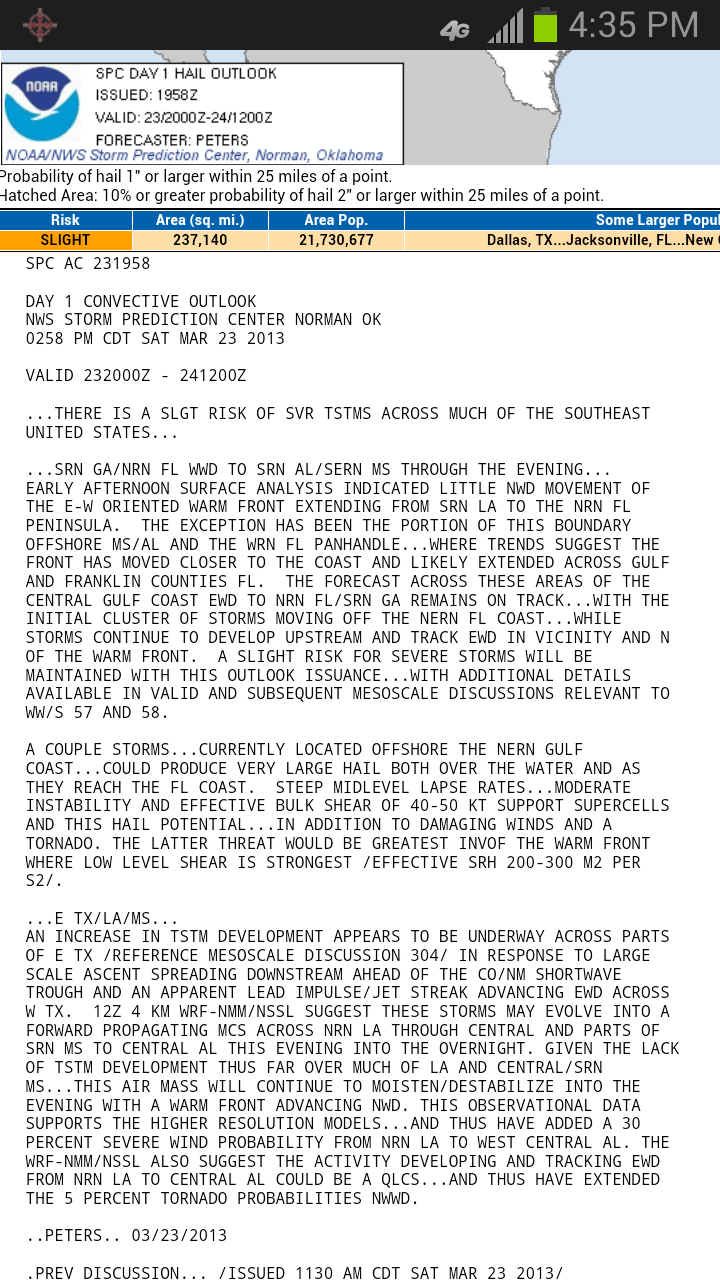 SPC Widget for Storm Chasers - App on Amazon Appstore