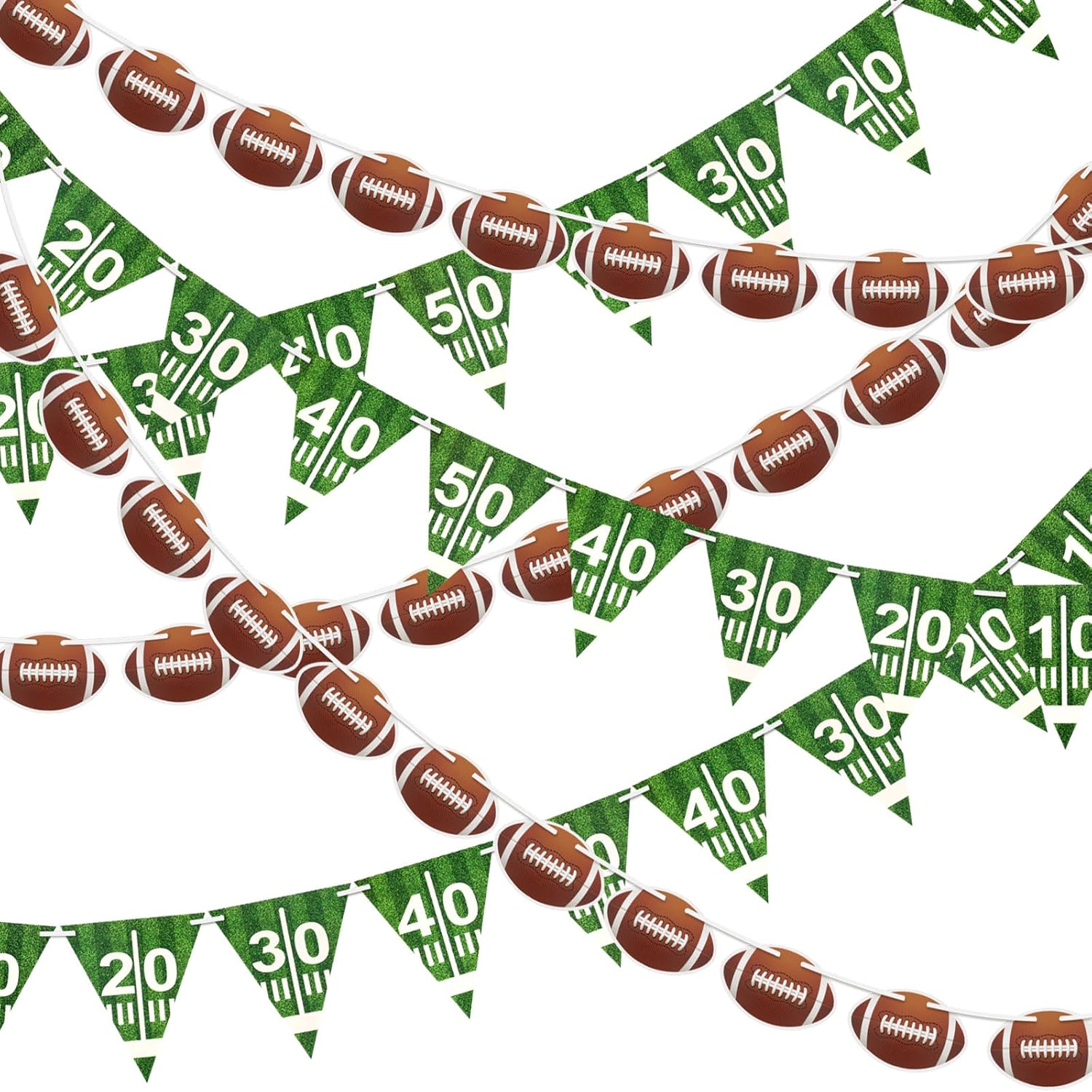 Amazon.com: MARFOREVER 6 Pcs Football Party Decorations, Pre-Strung ...