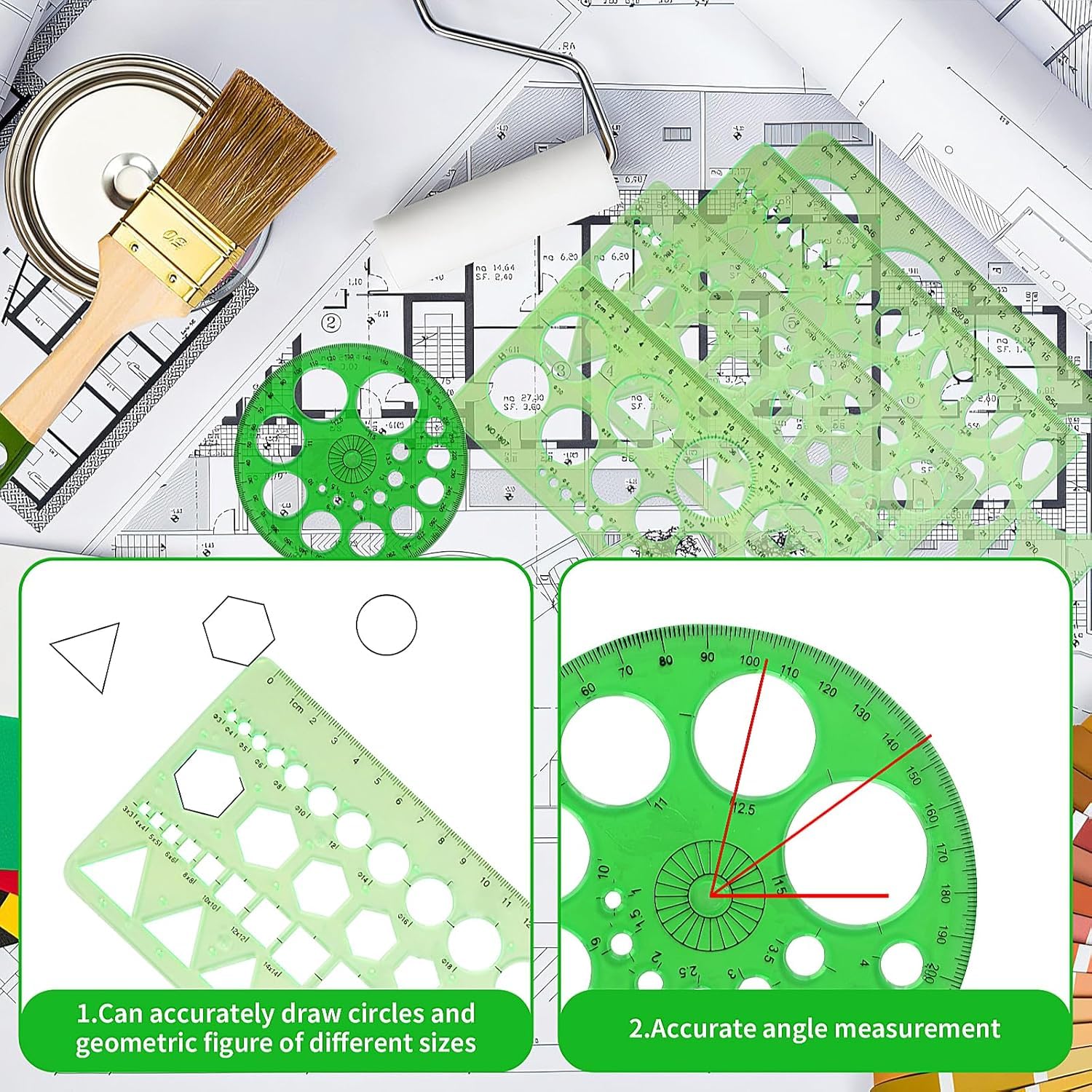 Snapklik.com : Circle Template 5PCS Circle Template For Drawing ...