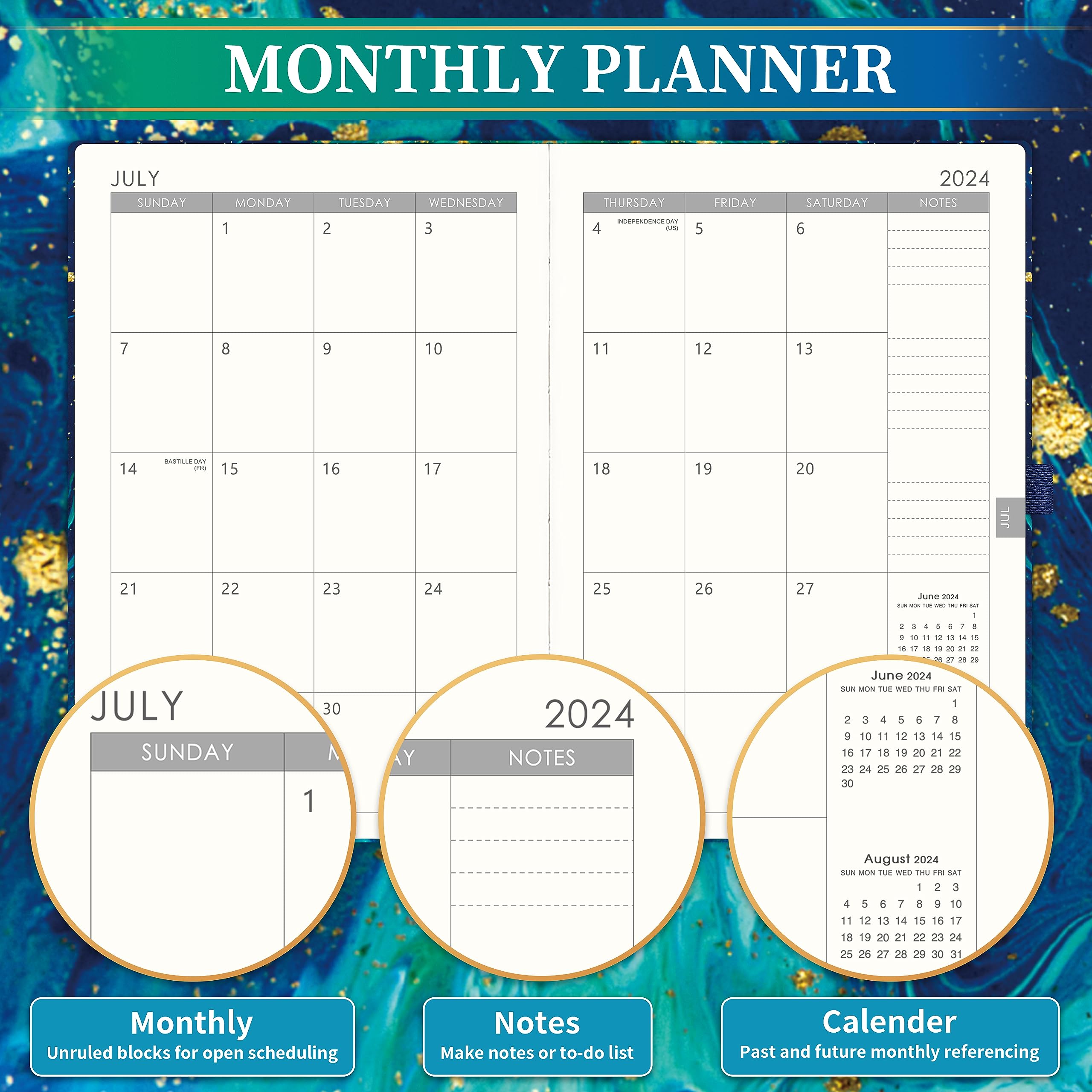 Snapklik.com : 2024 Planner - Planner 2024, Jan 2024 - Dec 2024, 5.9 X ...
