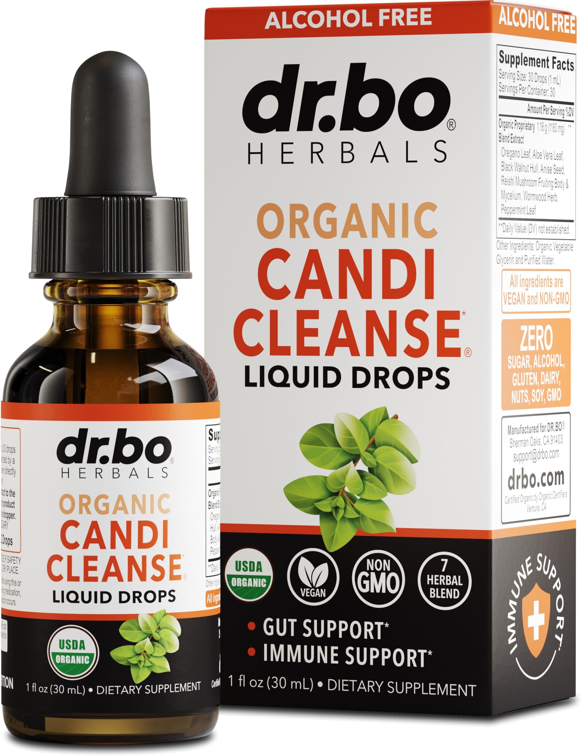 Amazon.com: Candi Cleanse Support Supplement Drops - Organic Oregano ...