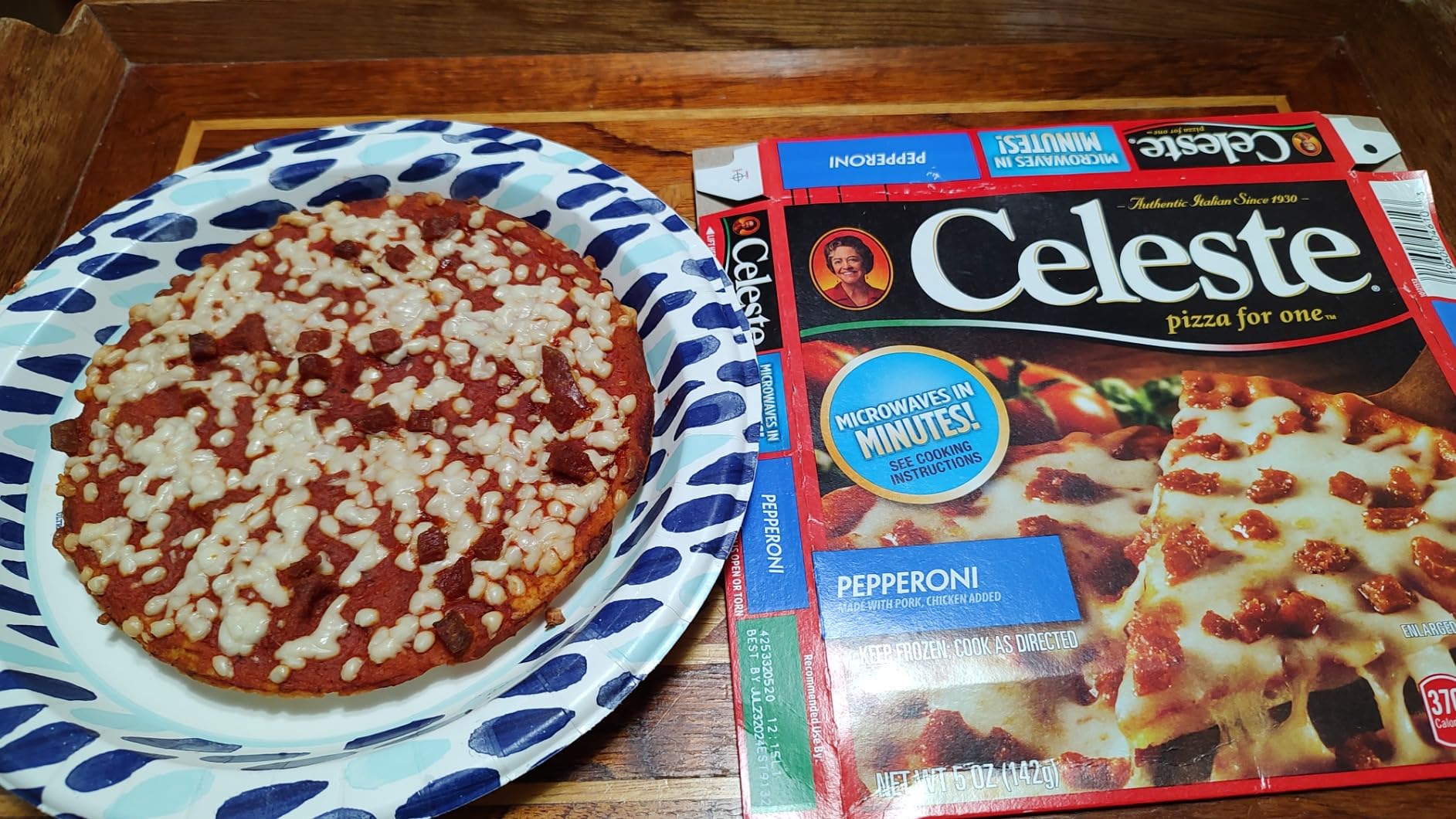 Amazon.com: Celeste Pepperoni Pizza for One, Individual Microwavable ...