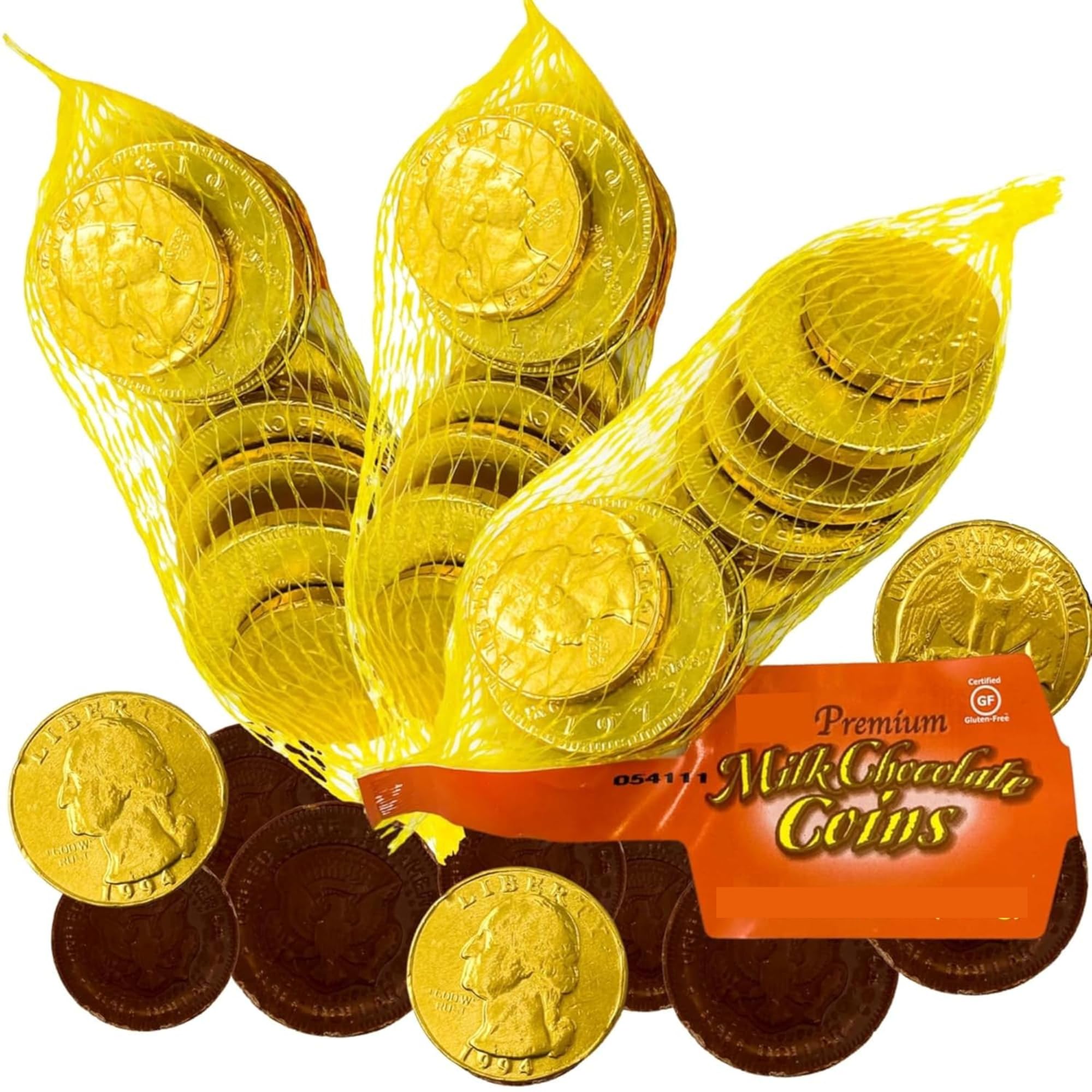 Amazon.com : Milk Chocolate Coins, Individually Foil Wrapped Candy ...