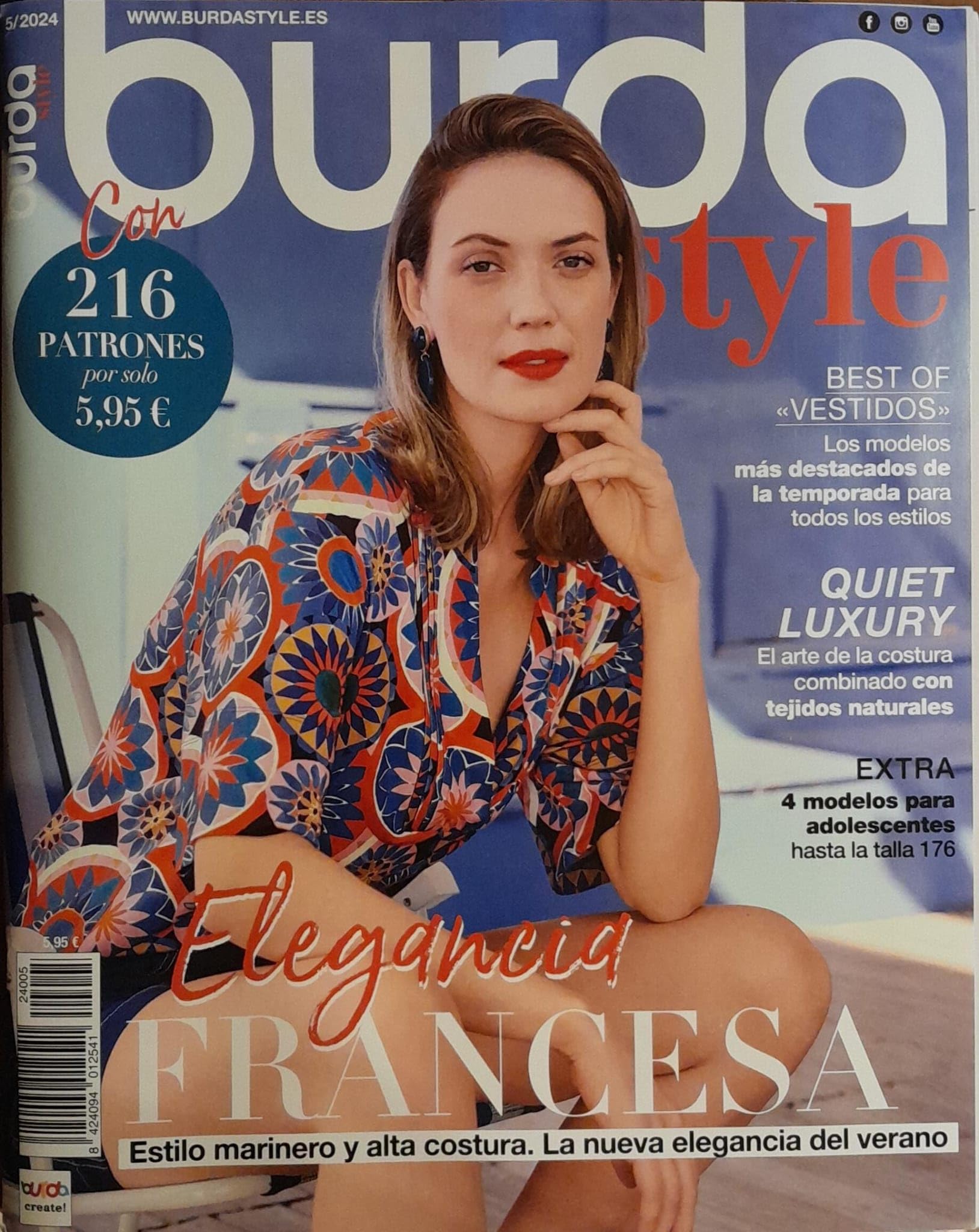 Buy Burda Style Spanish Magazine May 2024 Elegancia Francesa Single ...