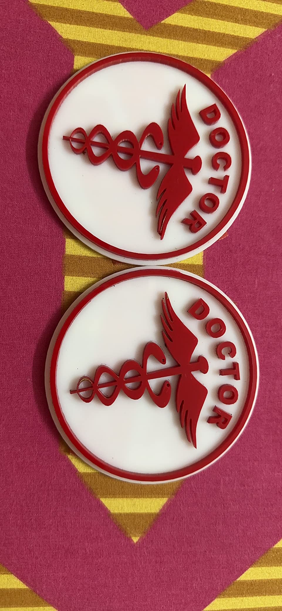 SIGNOOGLE Doctor Dr. Acrylic Logo 3D Car Bike Decal Emblem : Amazon.in ...