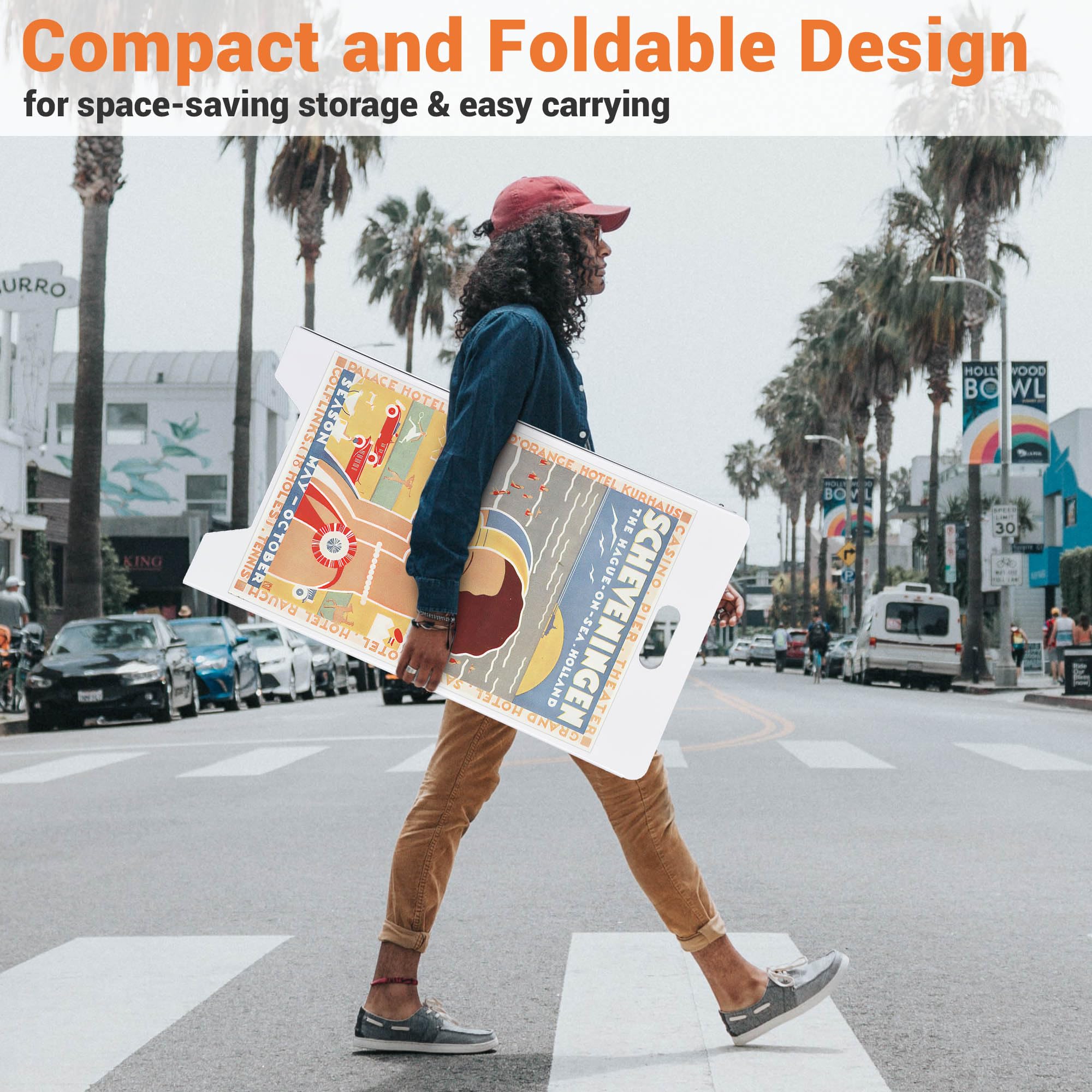 Snapklik.com : 19" X 32" Portable Foldable A-Frame Signboard Double ...