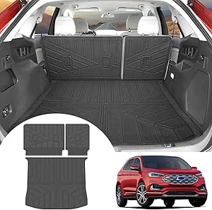 Amazon.com: Utiiy Cargo Mat with Seat Back Cover Fit for 2015-2024 Ford ...