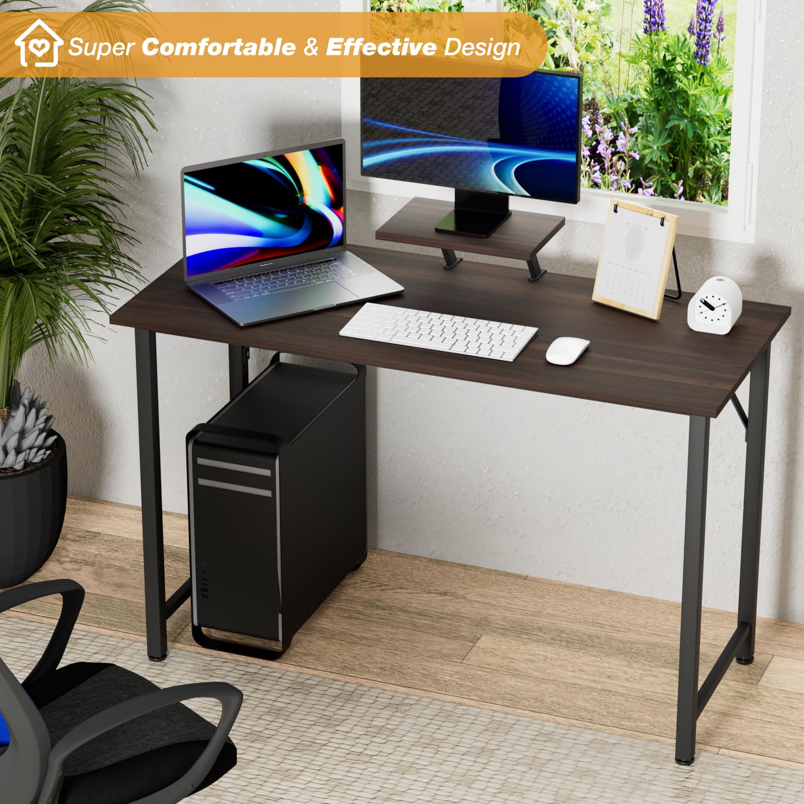 Monitor Pedestal Laminate Computer Desk