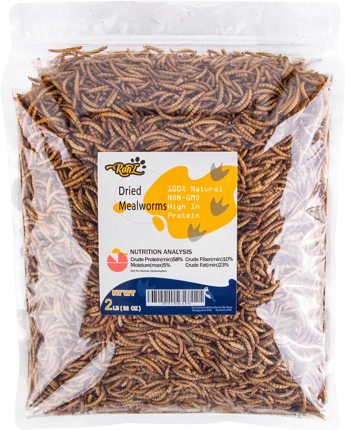 Amazon.com : Wagner's 58005 Mealworms Wild Bird Food, 18-Ounce Bag ...