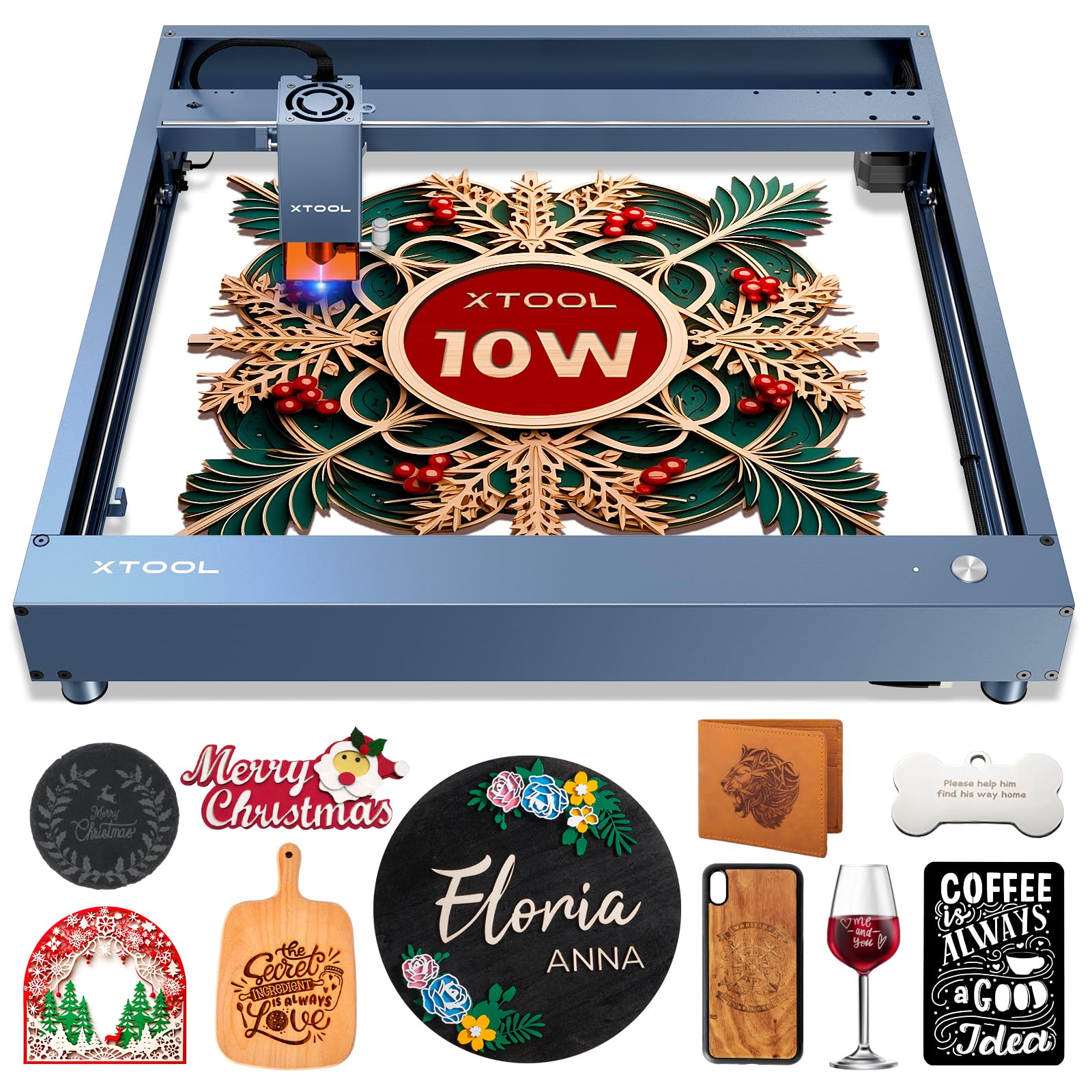 Buy xTool D1 Pro Laser Engraver, 10W Laser Cutter Engraving Machine for ...