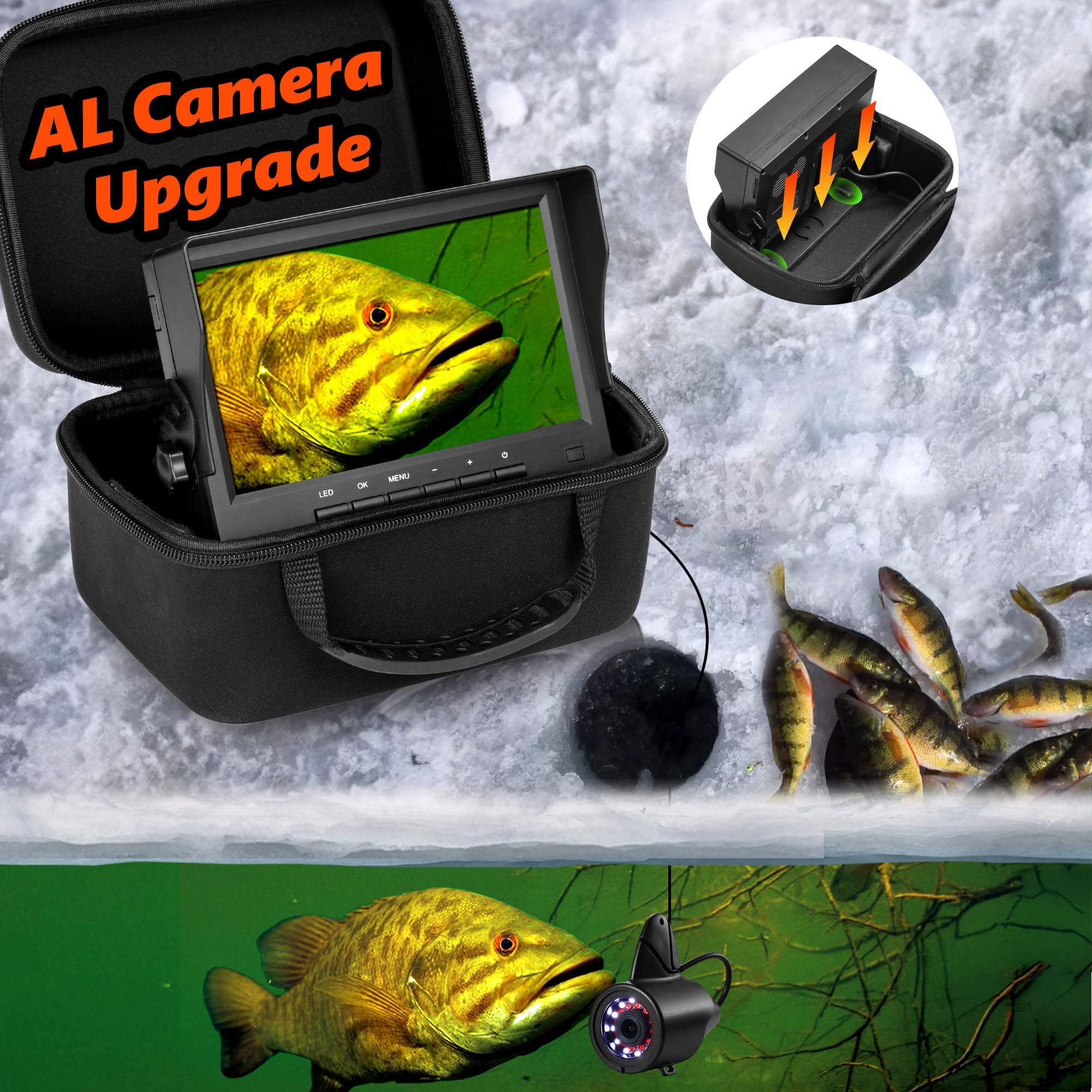 Amazon.com: ZXBVSU Underwater Fishing Camera, Fishing Camera with ...
