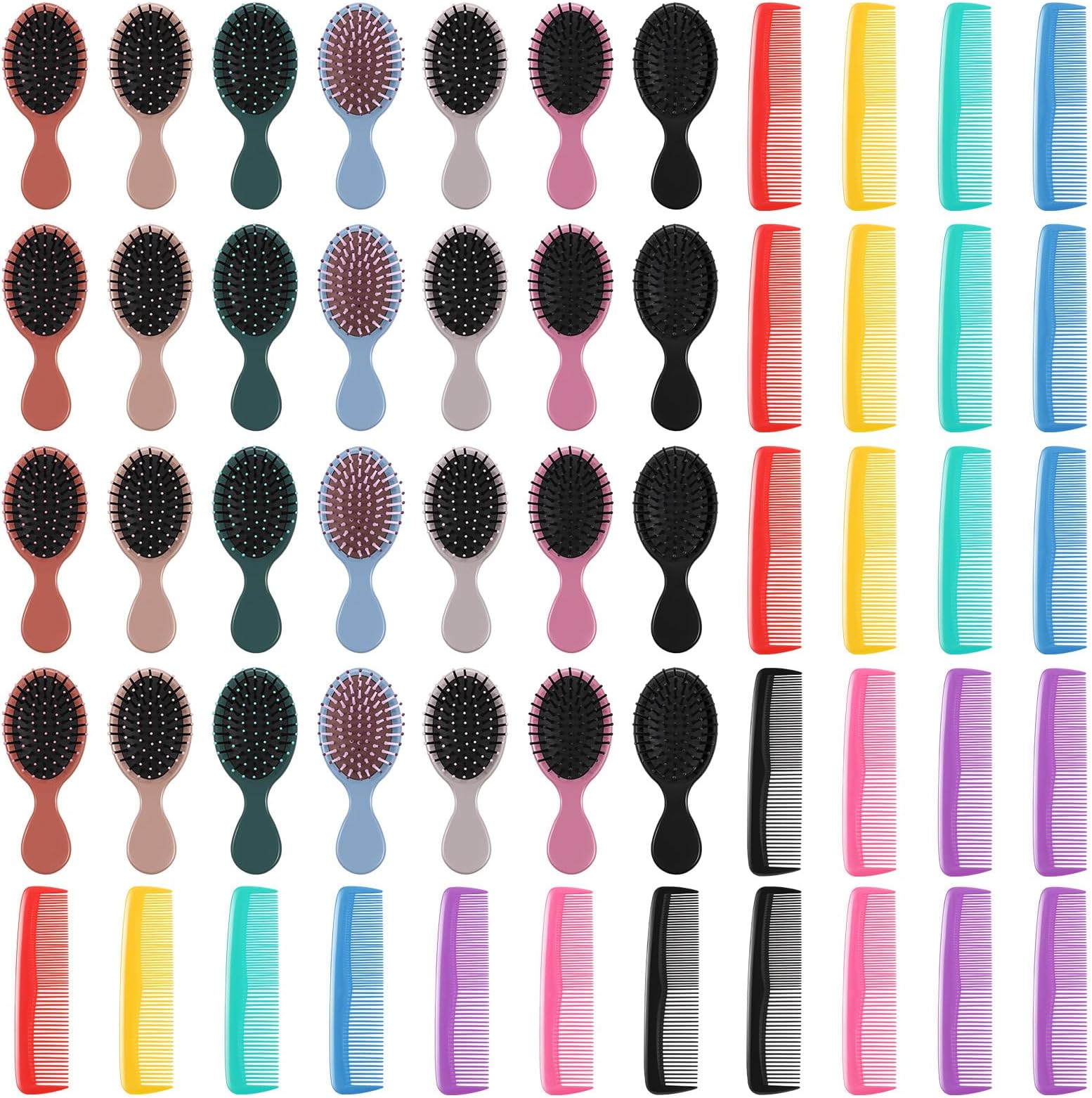 Amazon.com : 56 Pcs Mini Wet Hair Brush Hair Combs Set 28 Small Pocket ...