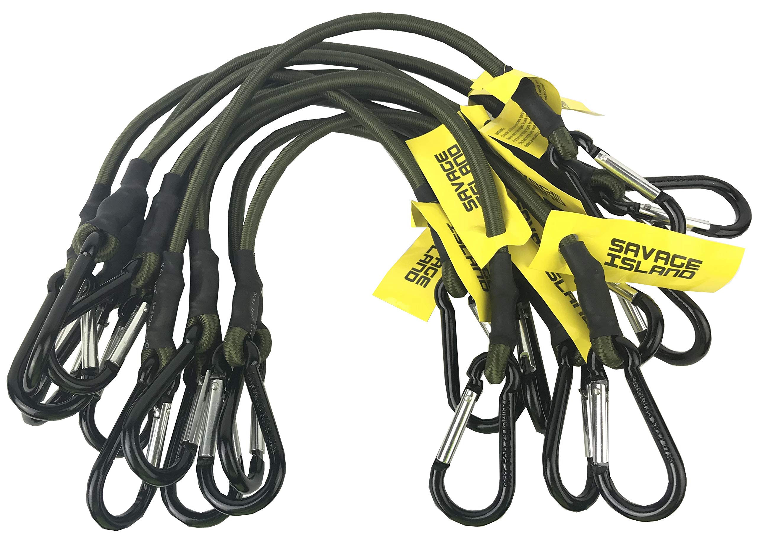 Savage Island 10 pack Heavy Duty Elastic Military Bungee Cords Basha ...