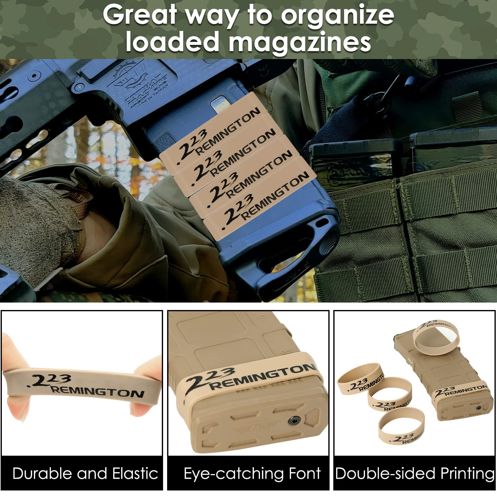 Snapklik.com : Aolamegs 5 Pack .223 Remington Magazine Bands, Durable ...