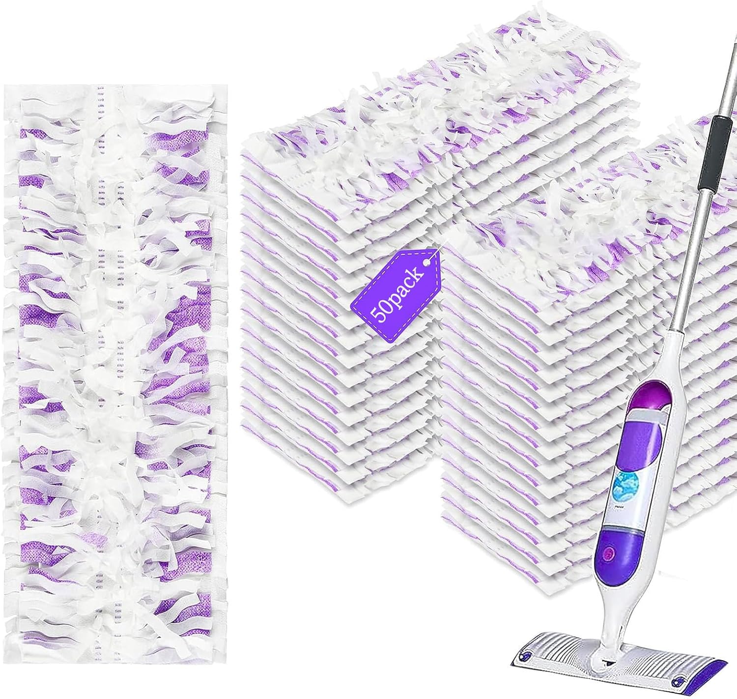 Amazon.com: Power Mop Refills Pads for Swiffer, 50 Count Disposable ...