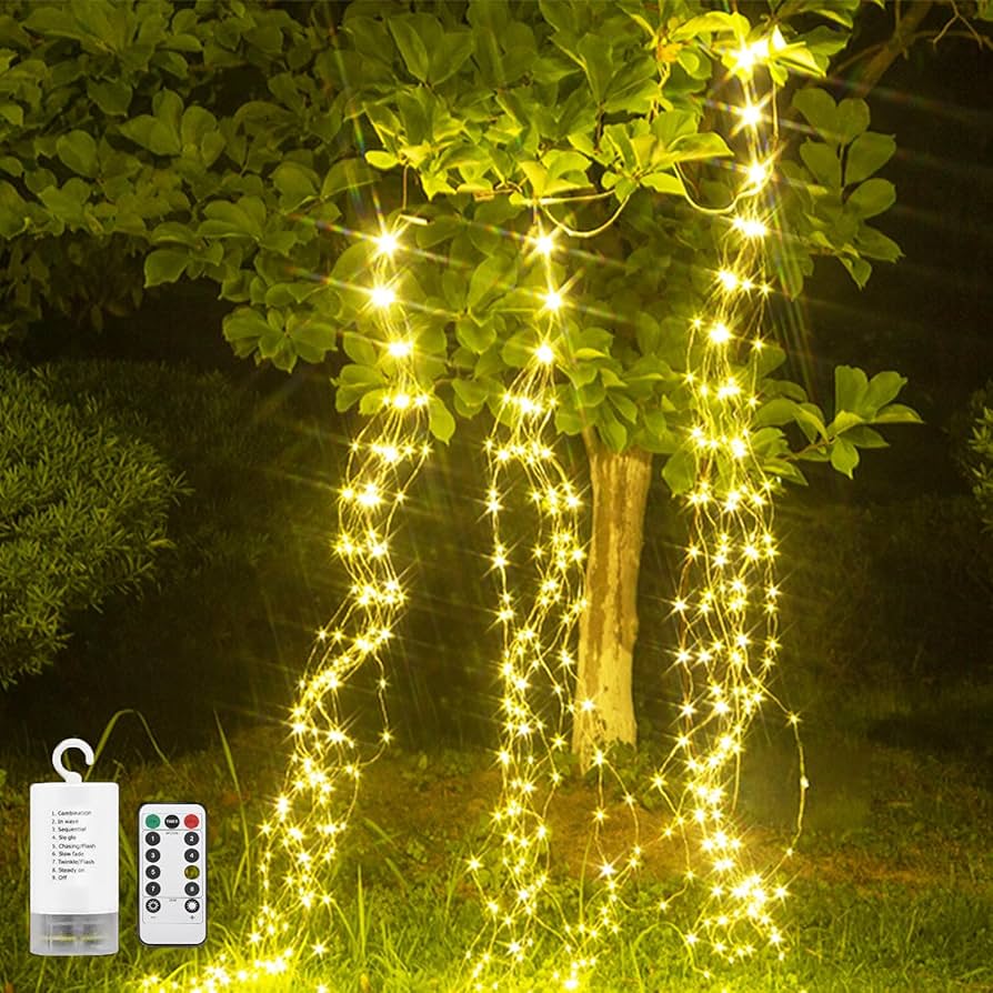 Remote Controlled Battery Christmas Lights 8 Lighting Modes 3/4/6m USB