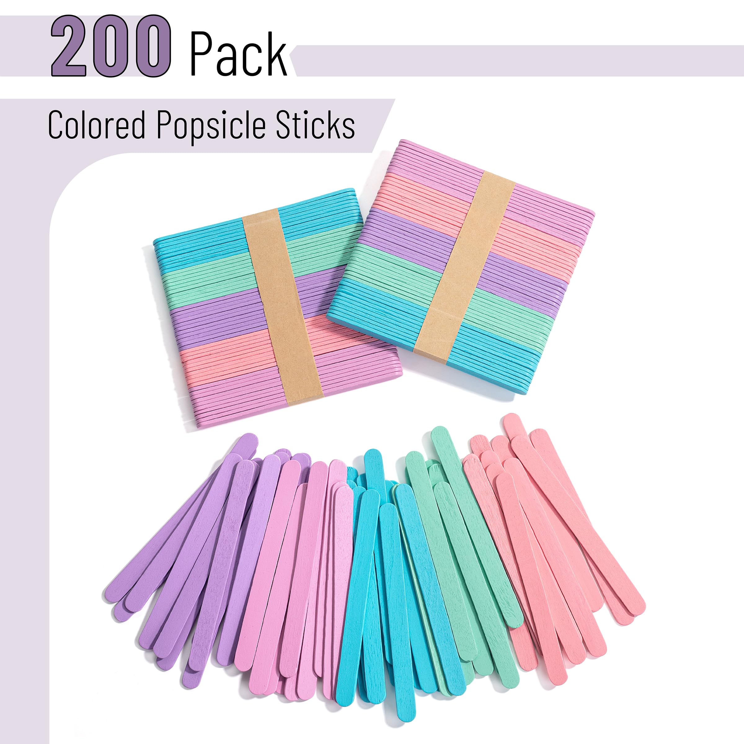 Snapklik.com : Mr. Pen- Colored Popsicle Sticks