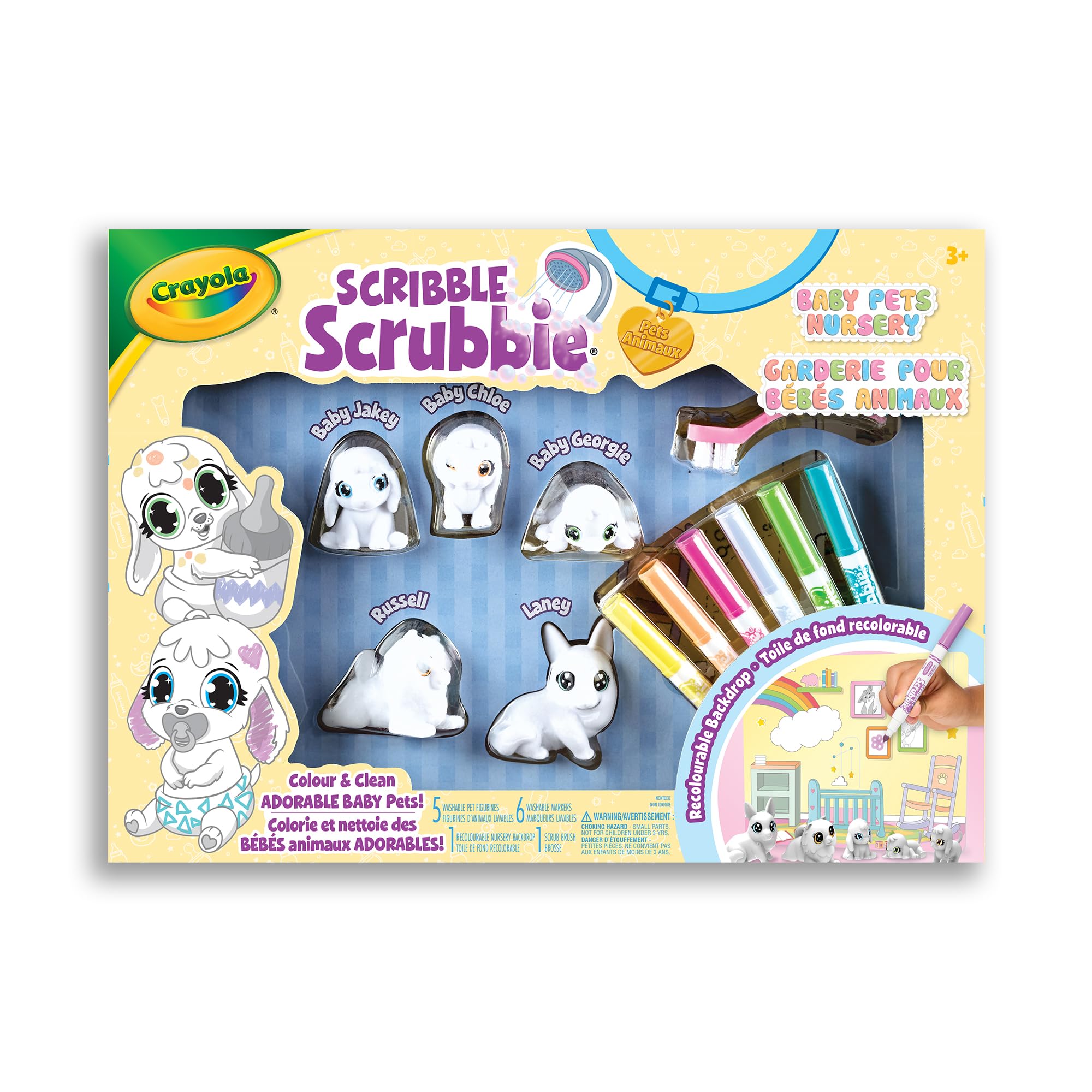 Crayola Scribble Scrubbie Baby Pets Nursery Play Set, Drawing Sets ...