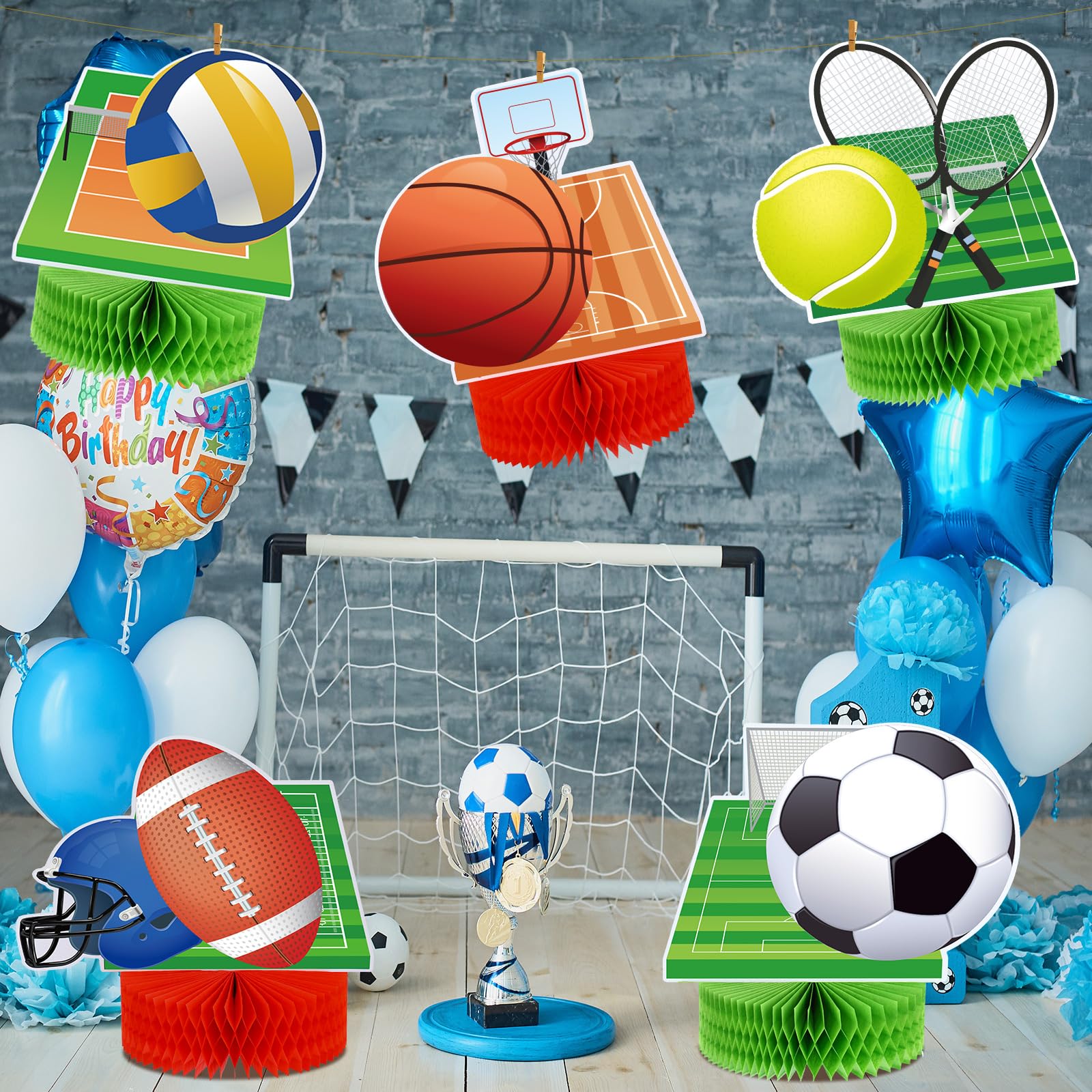 Sports Birthday Party Table Decoration Baseball Themed First Birthday