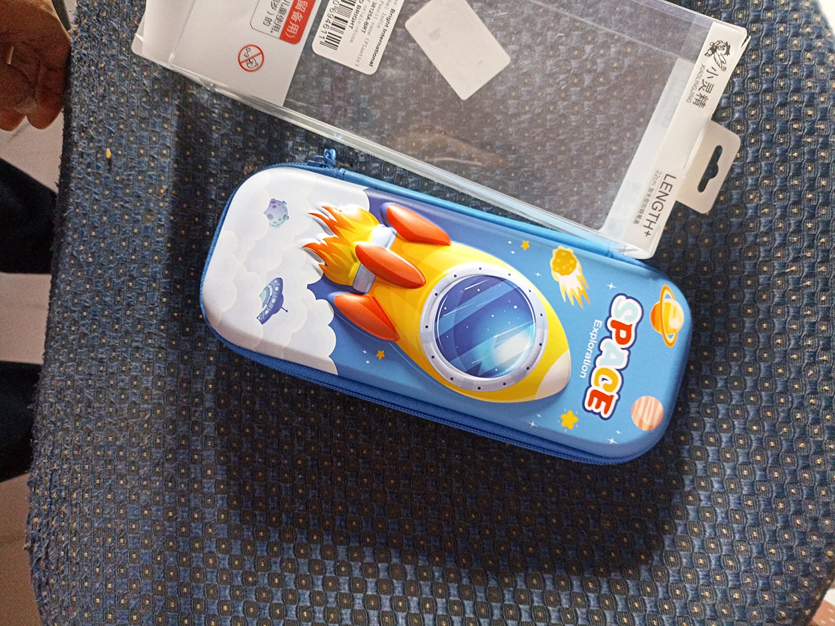 Buy FUNVERSE® 3D EVA Space Rocket Pencil Case for Kids - Pencil Pouch ...