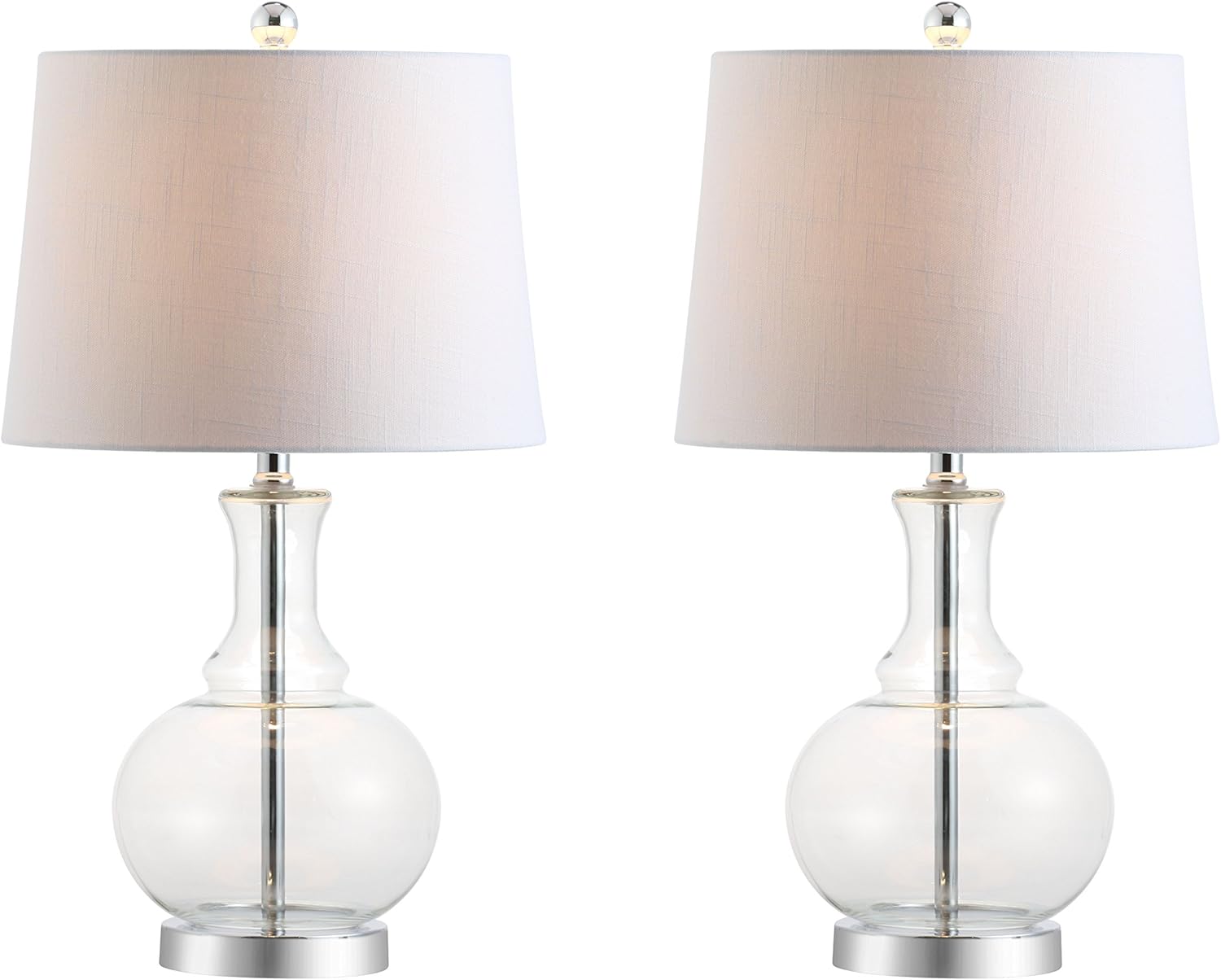 JONATHAN Y JYL1068B-SET2 Set of 2 Table Lamps Lavelle 25" Glass LED ...