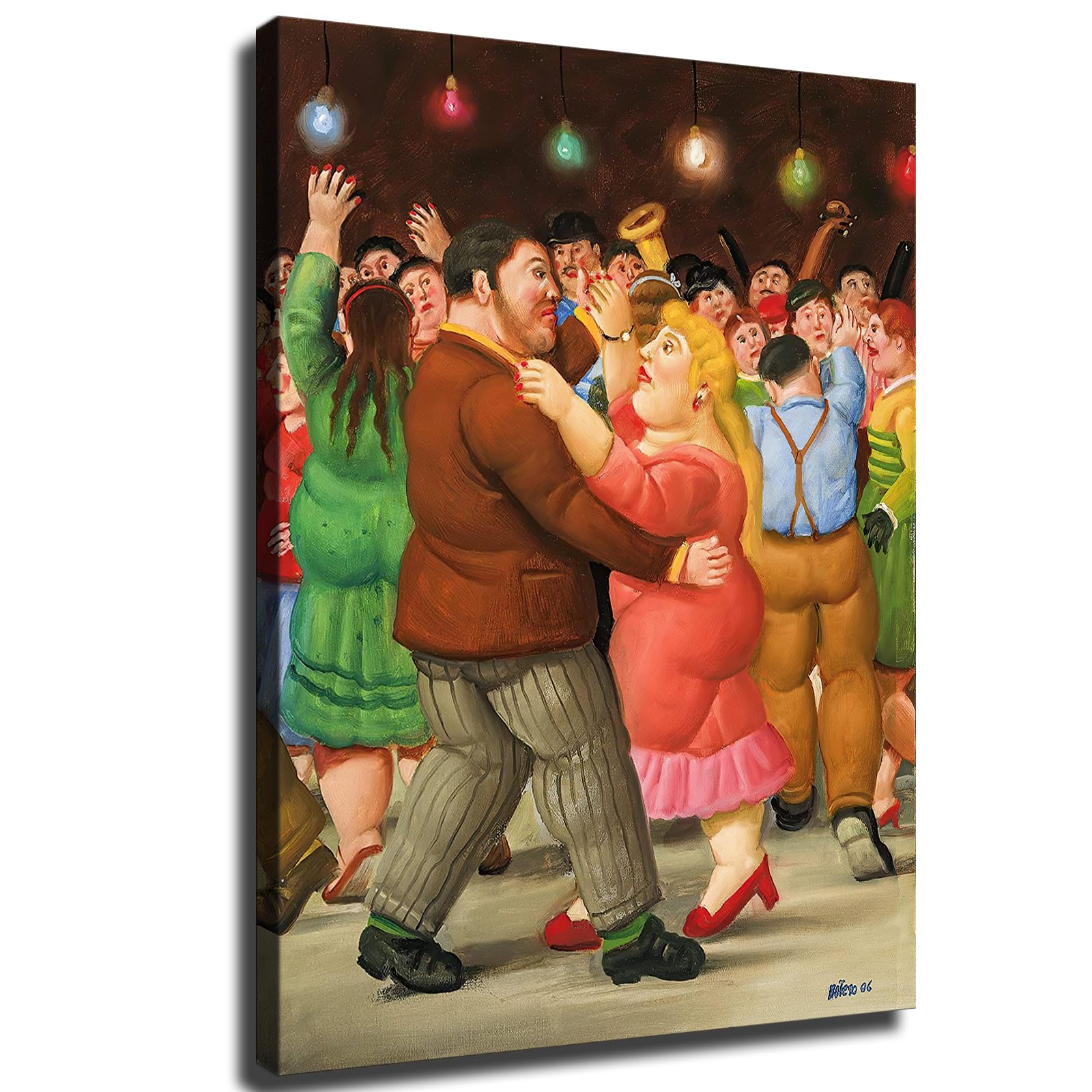 Amazon.com: Fernando Botero Dance Image Botero Style Poster Wall Art ...