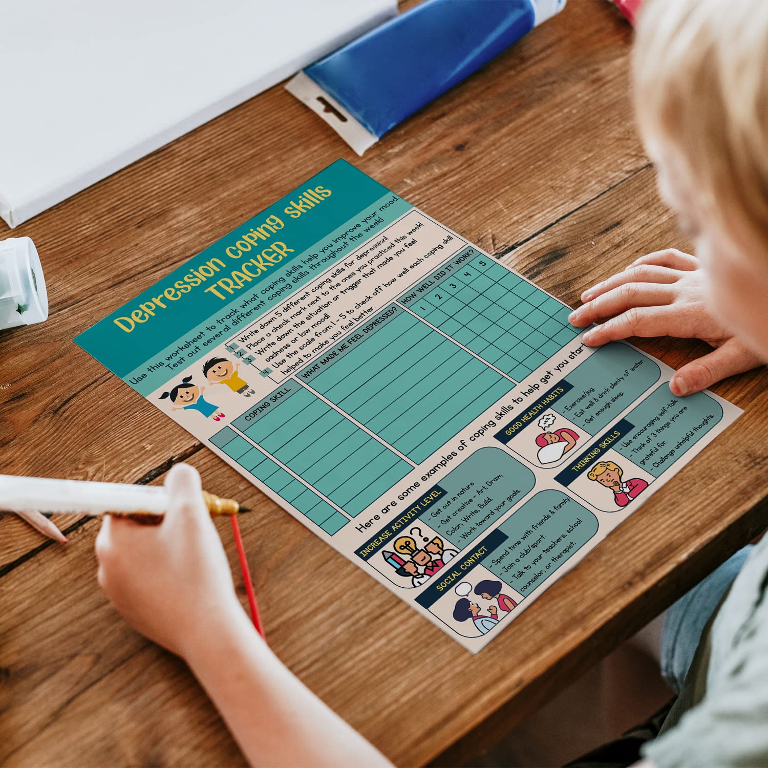 Hoja De Trabajo De Habilidades De Afrontamiento Diseño Del