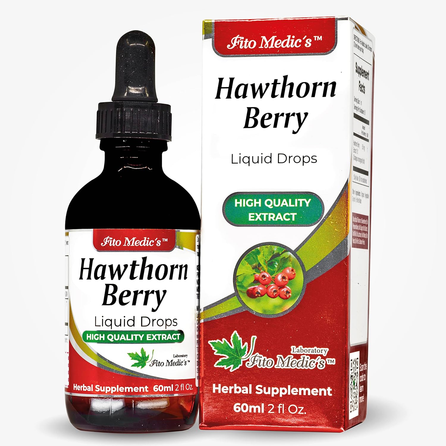 Amazon.com: FITO MEDIC'S Lab Hawthorn Berry Supplement, Hawthorn ...