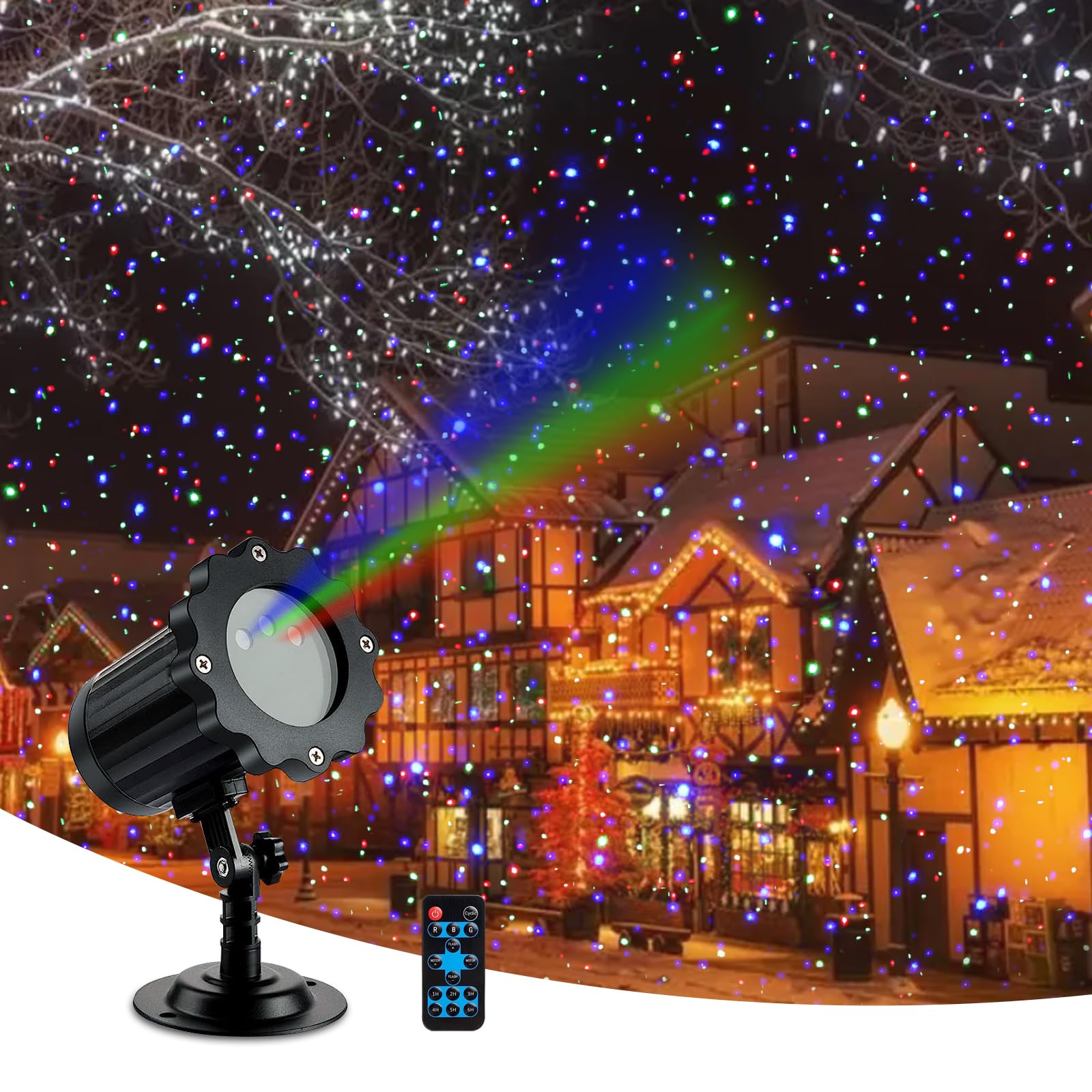 Amazon.com: IUSEIT Christmas Laser Light Projector,3 Color RGB ...