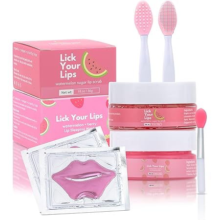 Amazon.com : Lick Your Lips 6-in-1 Lip Care Kit With Lip Sleeping Mask ...