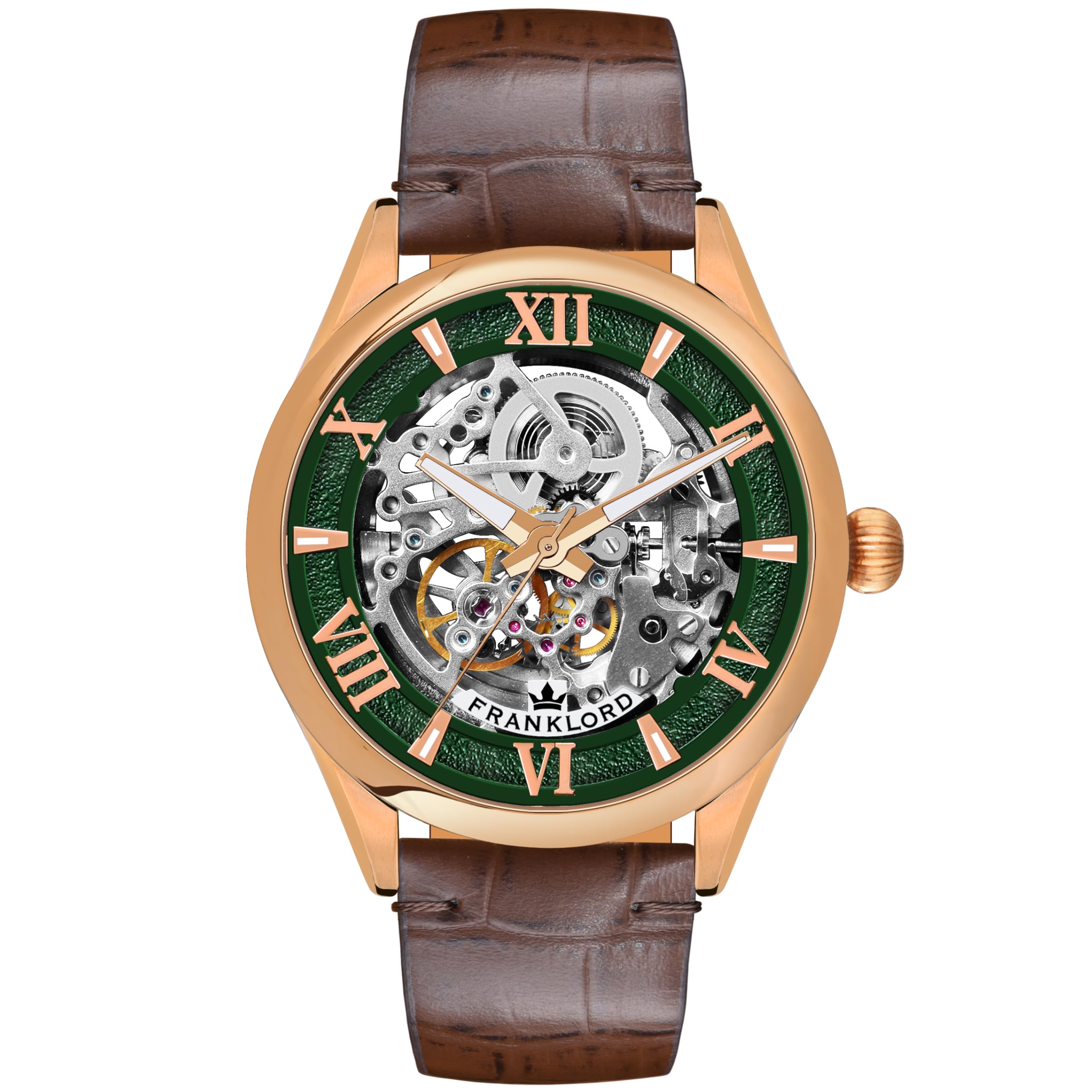 Buy Franklord Self Winder Skeleton Mechanical Automatic Watch for Men ...