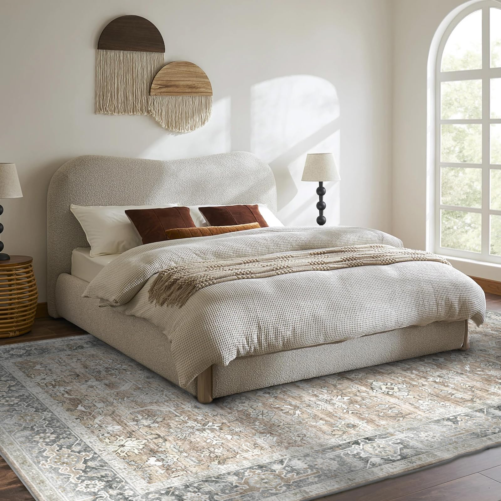 QD-Udreamy 5x7 Area Rugs - Machine Washable Rugs for Living Room, Area ...