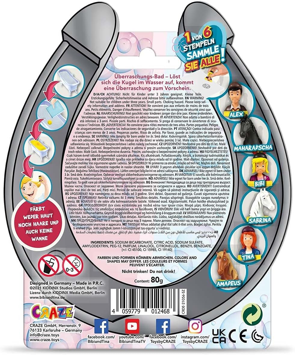 CRAZE Fun Bibi Blocksberg Bibi&Tina INKEE Hexed Scented Bathing Ball ...