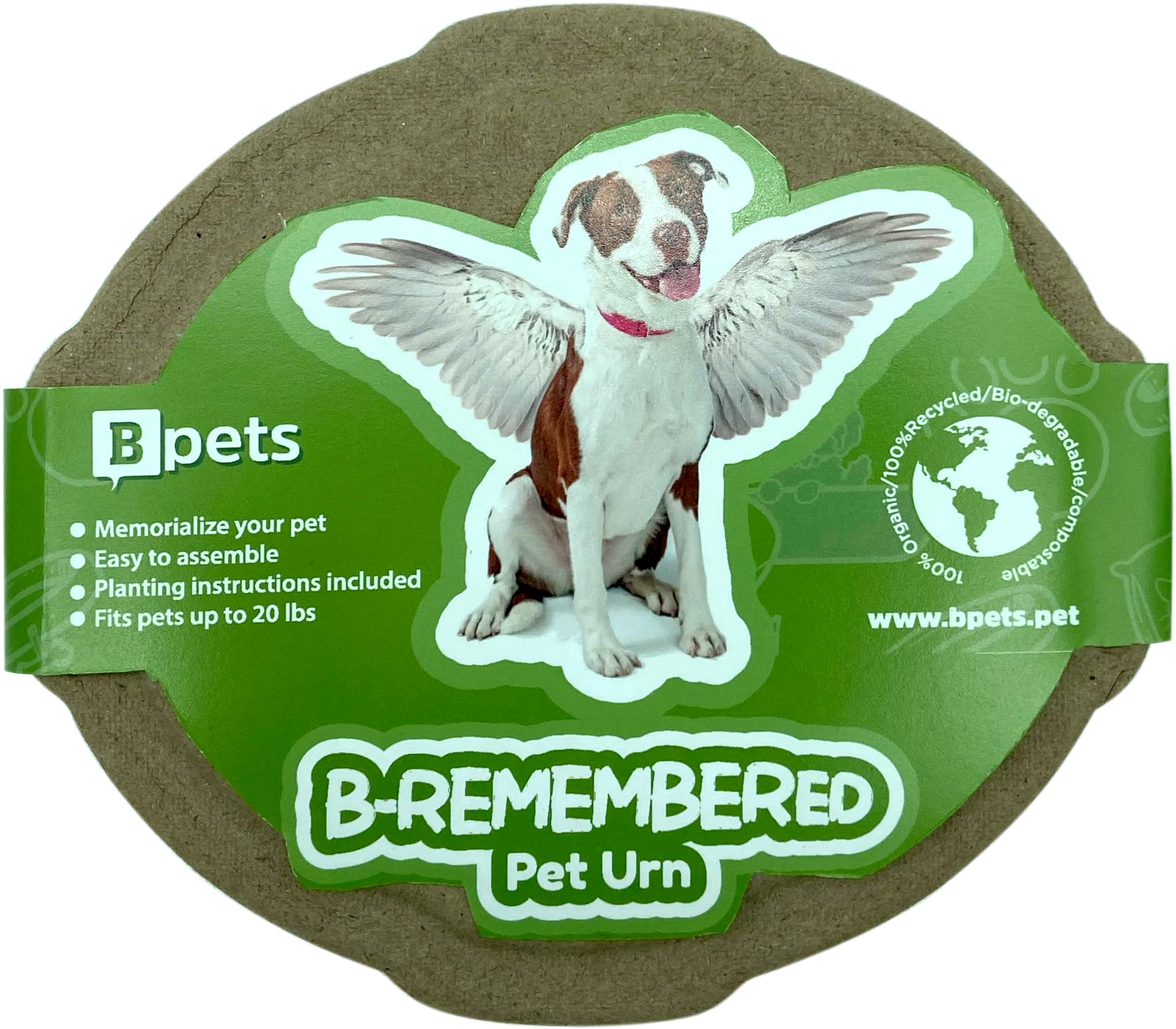 Amazon.com: PetPro B Remembered Plantable Pet Ashes Urn - Eco-Friendly, 100% Biodegradable ...