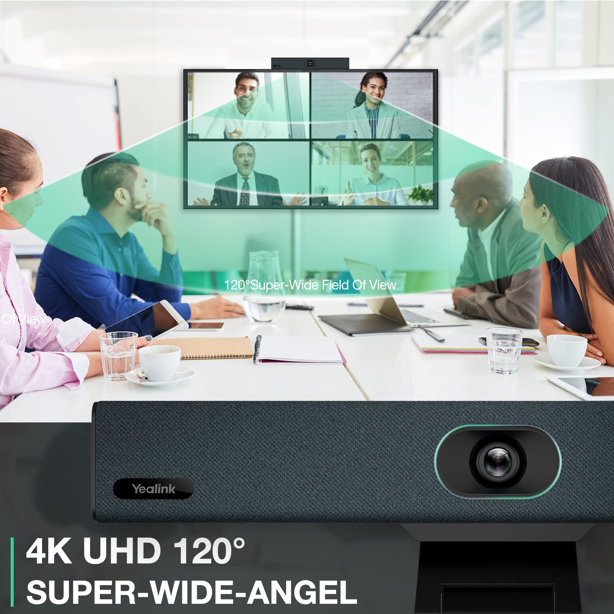 Yealink UVC34 4K Video and Audio Conference Room Camera System Video ...