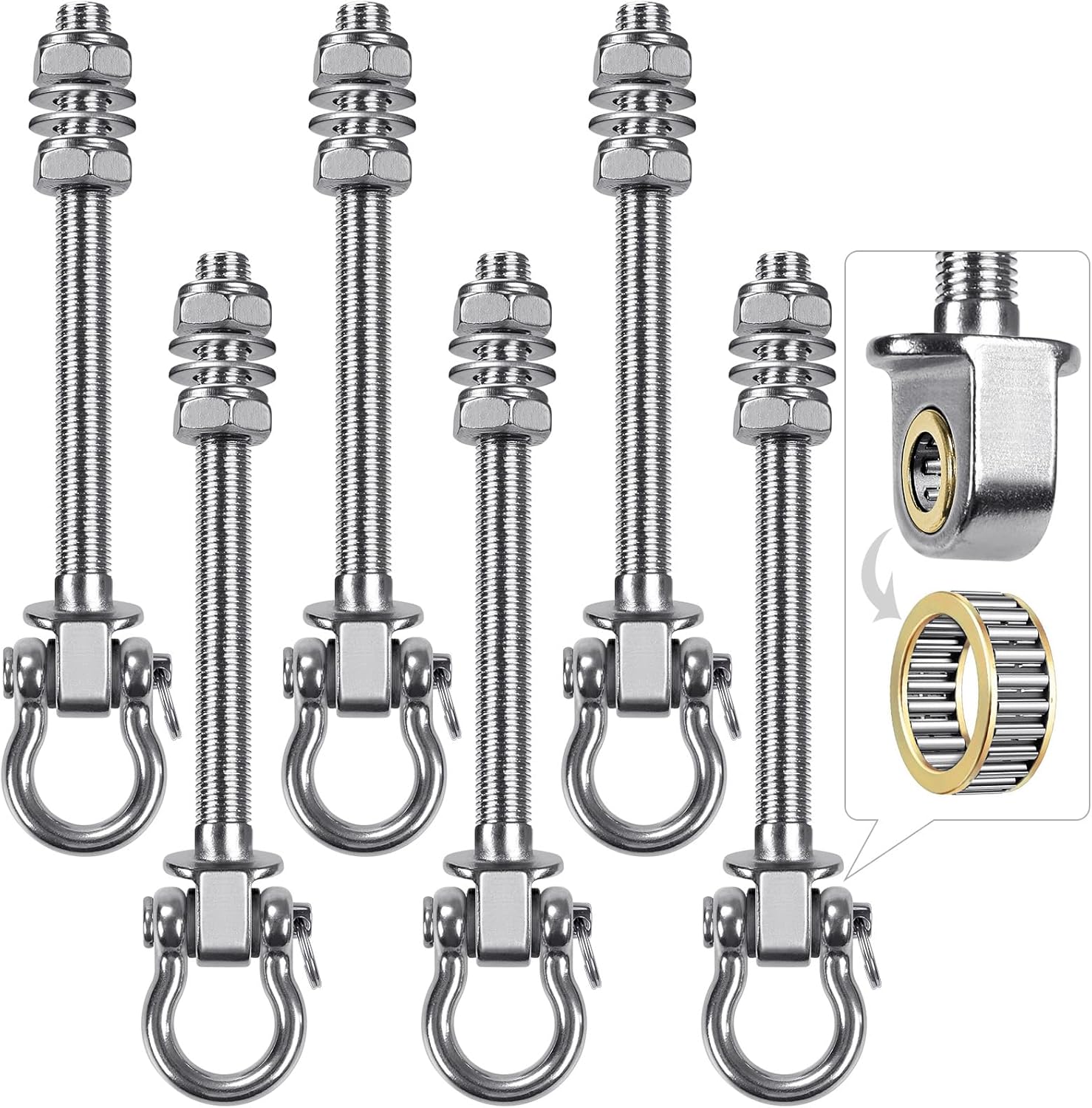 Amazon.com : BeneLabel Heavy Duty Swing Hangers with Bearings - Set of ...