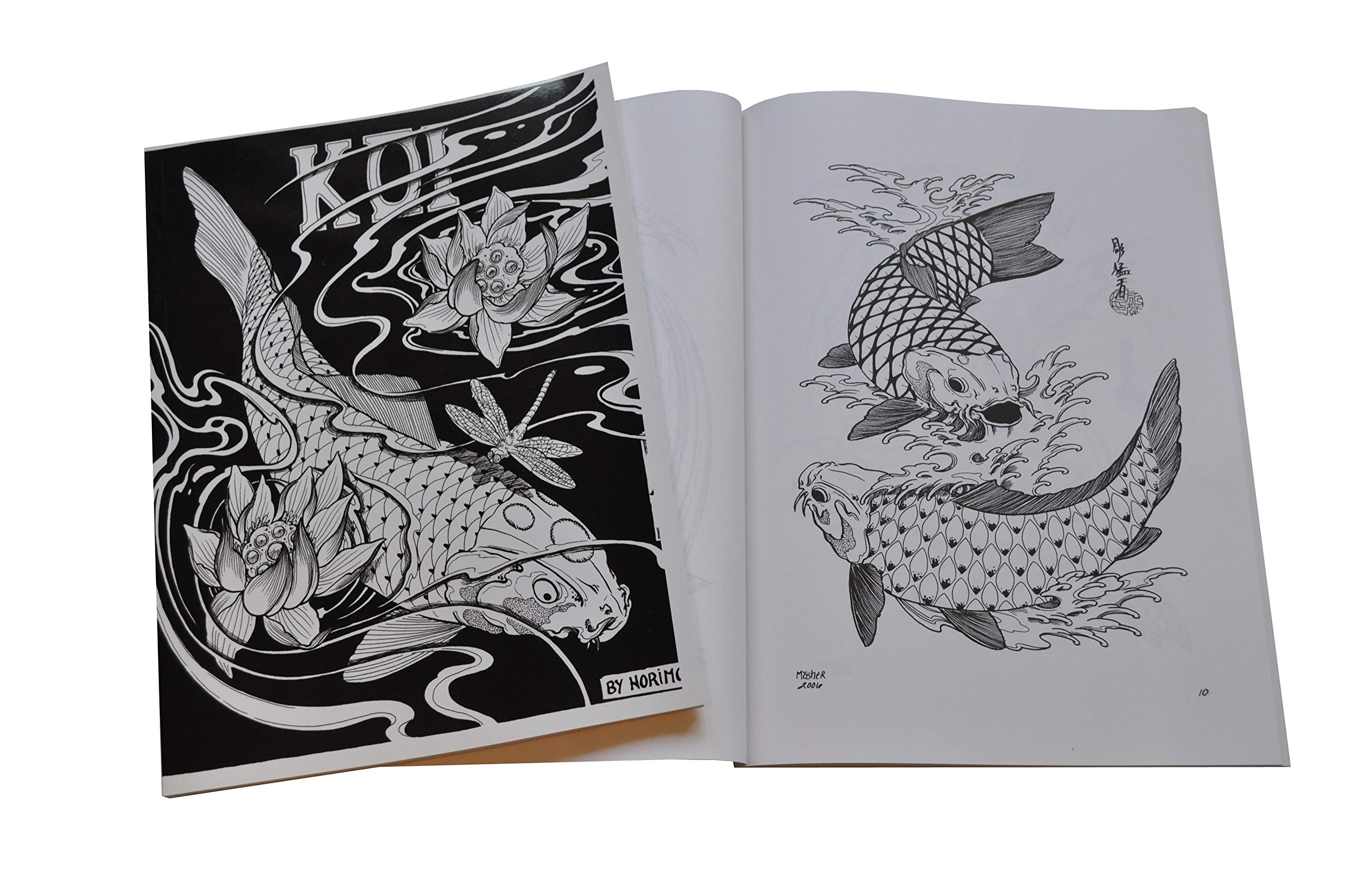 Koi Fish Drawings Book