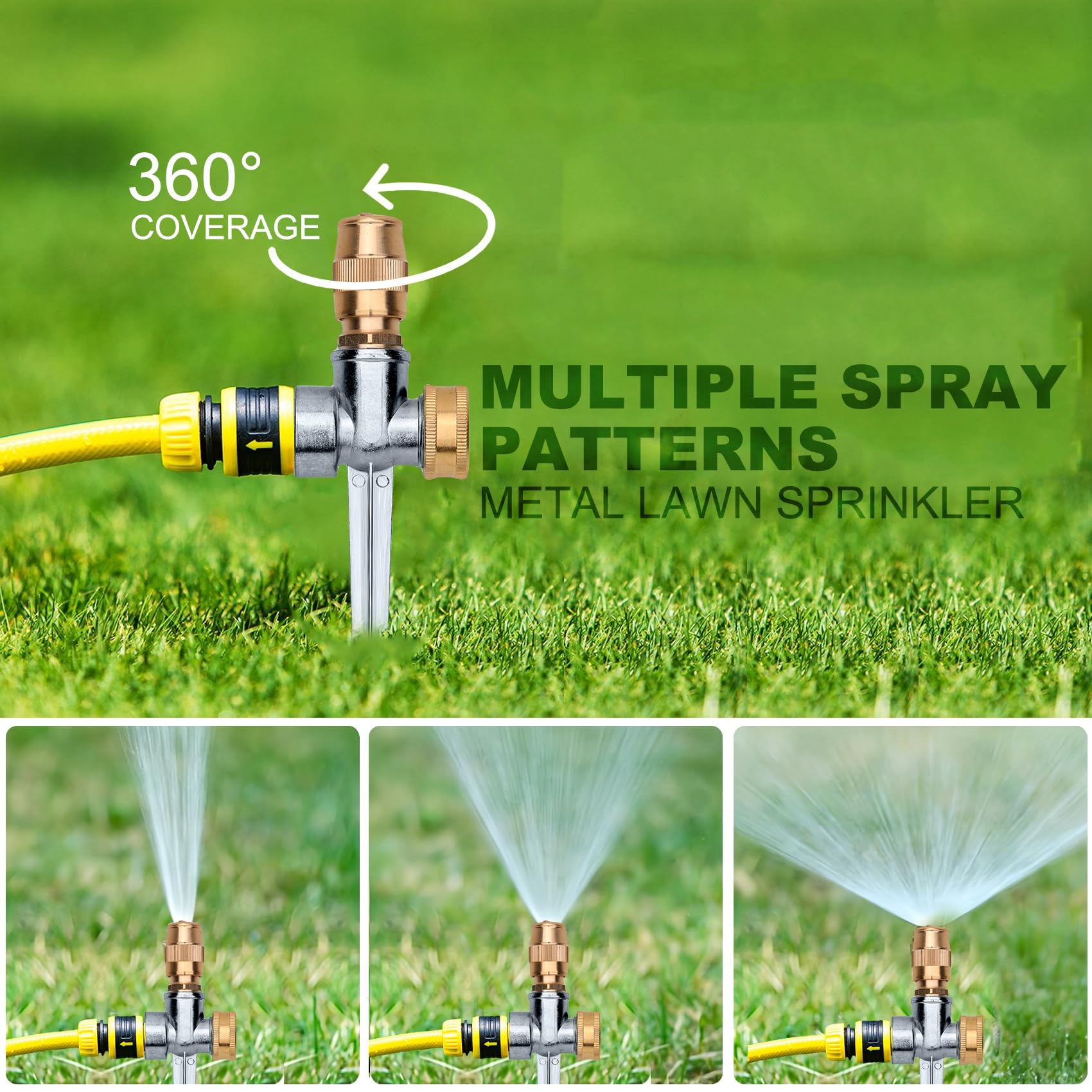 Snapklik.com : AINTXT Metal Water Sprinker For Lawn-Garden - Water ...
