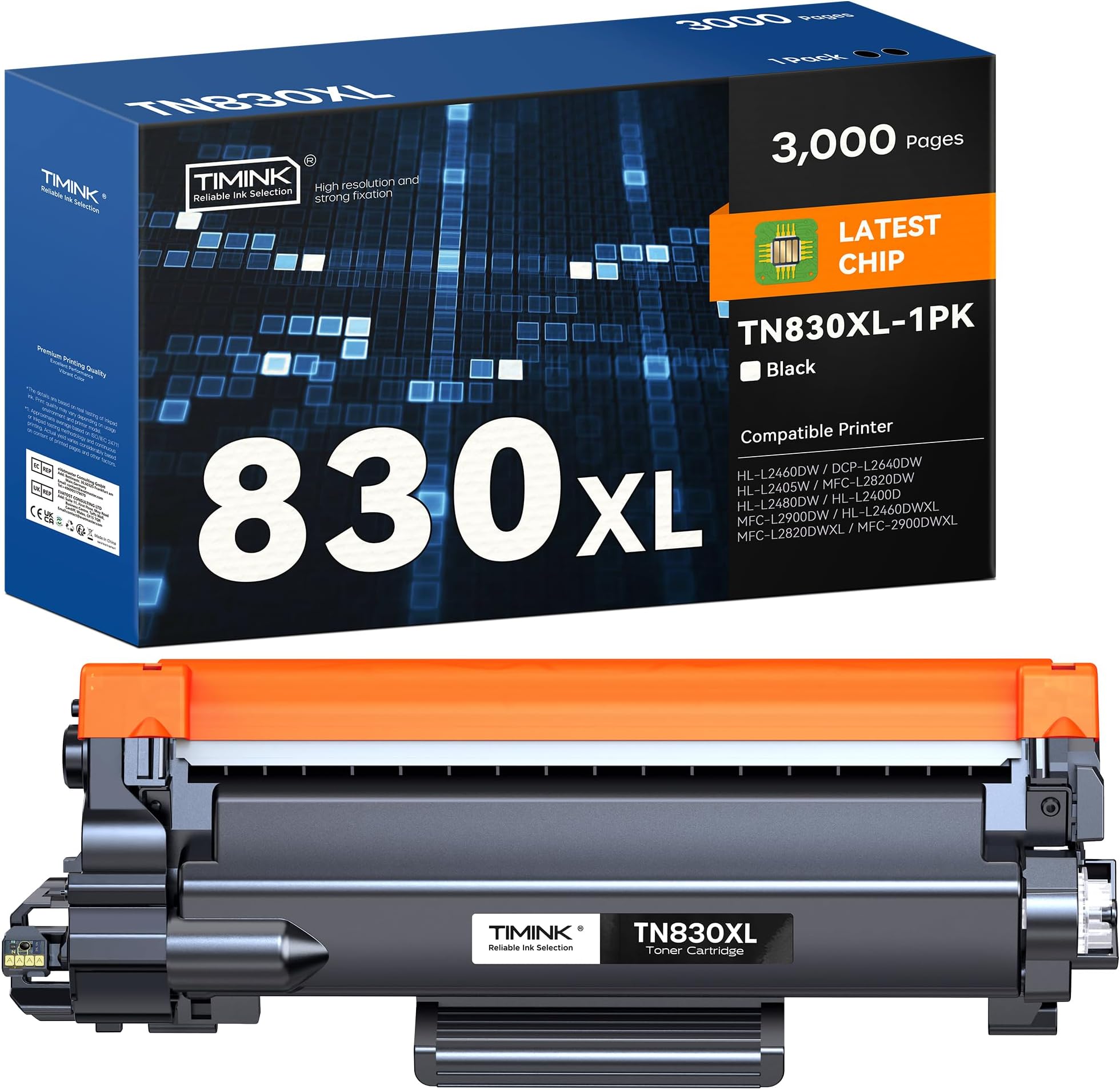 Amazon.com: TN830XL Toner Cartridges Replacement for Brother TN830XL TN830 TN830 XL Toner Work ...