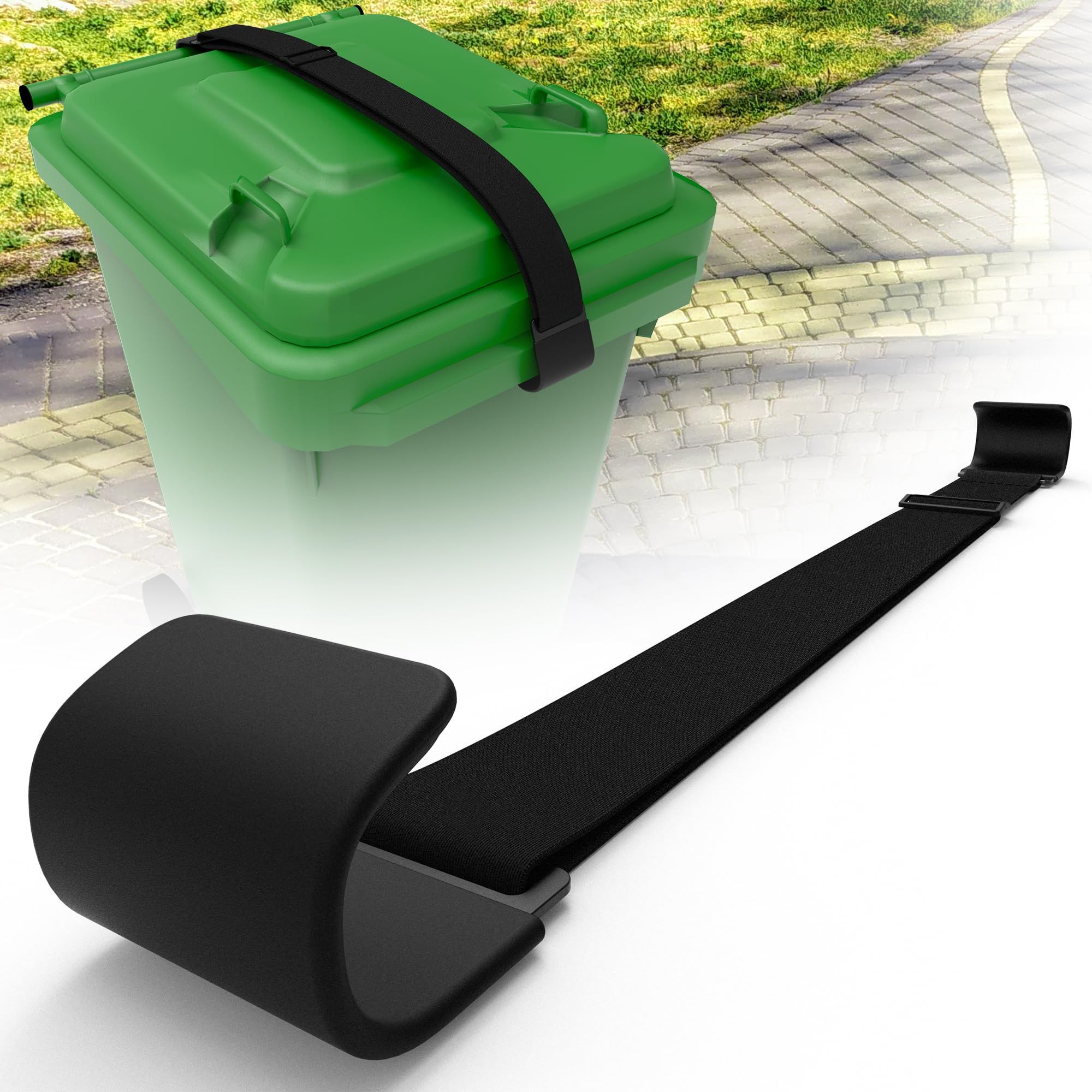 Amazon.com: Gadgetzan 1 Pack Metal Double Claw Trash Can Lid Lock for ...