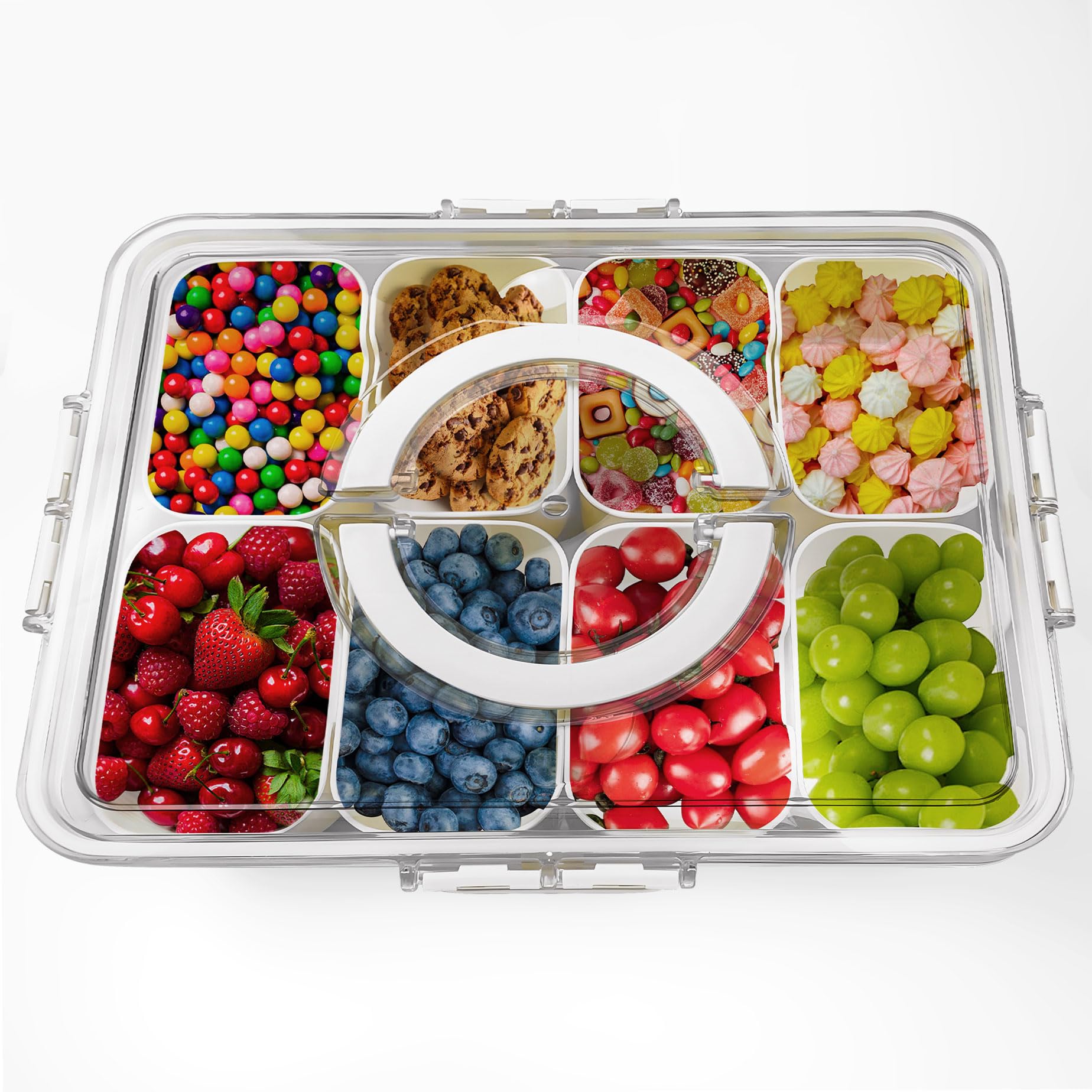 Amazon.com: SwellishColor Snackle Box Container,Divided Serving Tray ...