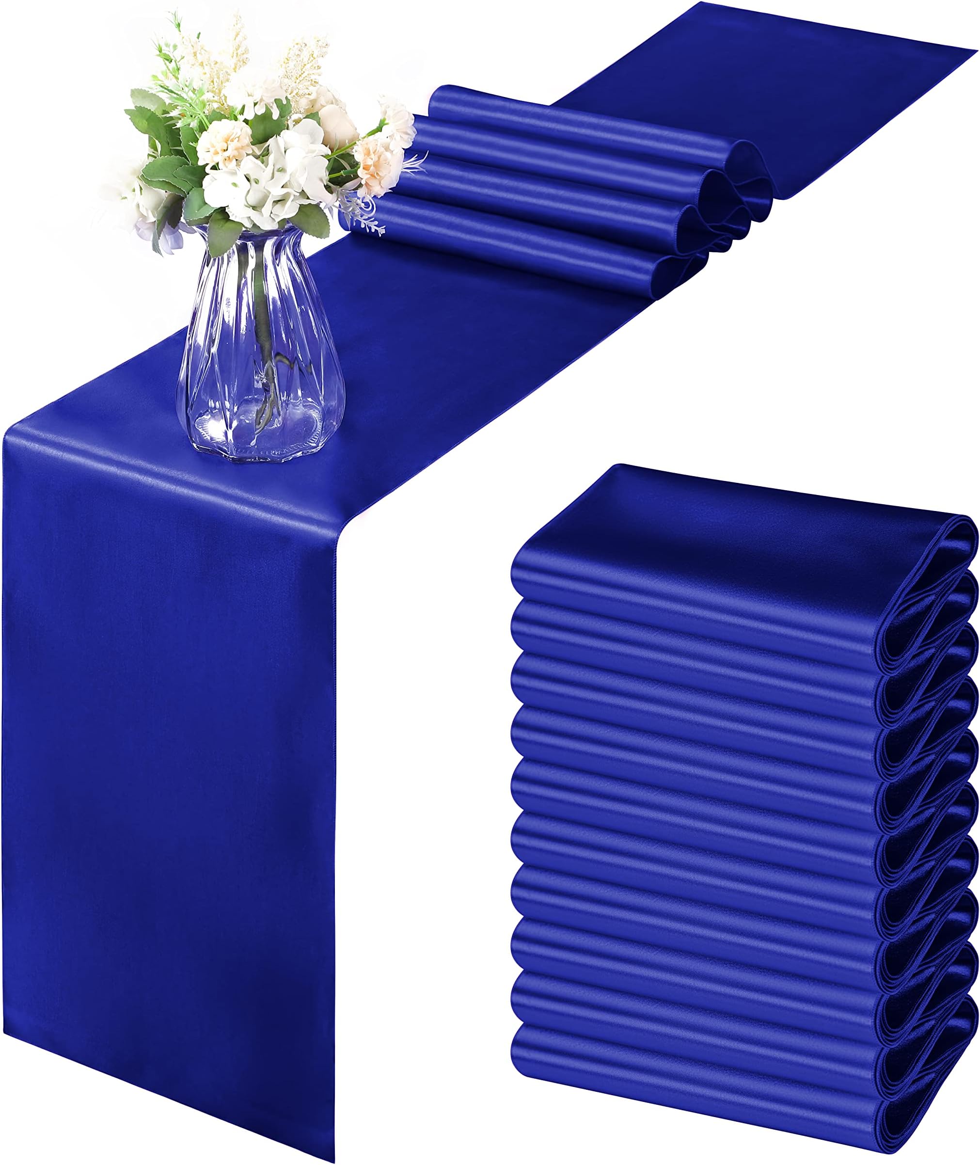 Amazon.com: Tiger Chef 12-Pack Royal Blue 12 x 108 inches Long Satin ...