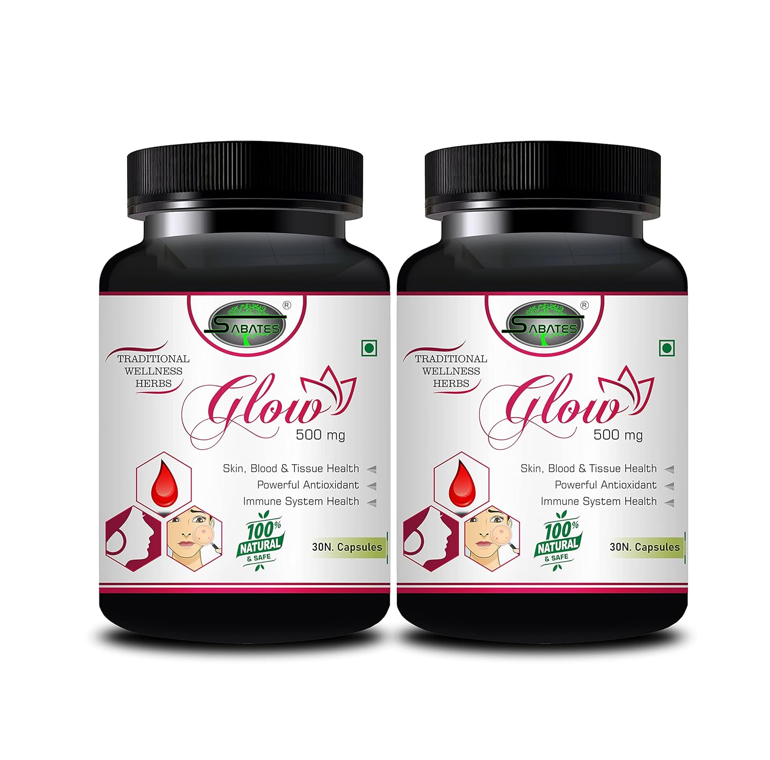 Glow Capsules For Skin Care Glowing & Radient Skin Acne Spot Free Face ...