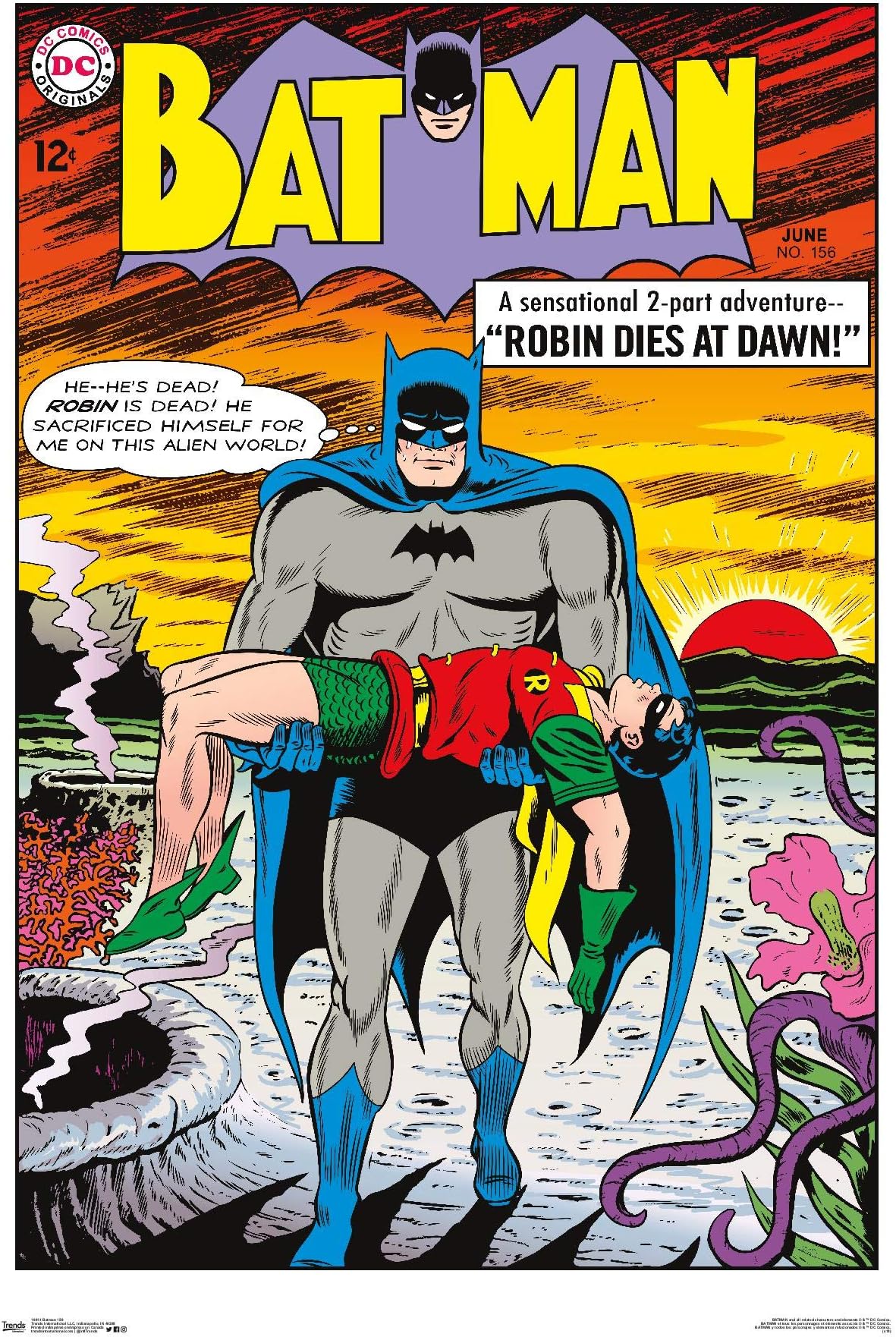 Amazon.com: Trends International DC Comics Batman-Afraid Neon Wall ...
