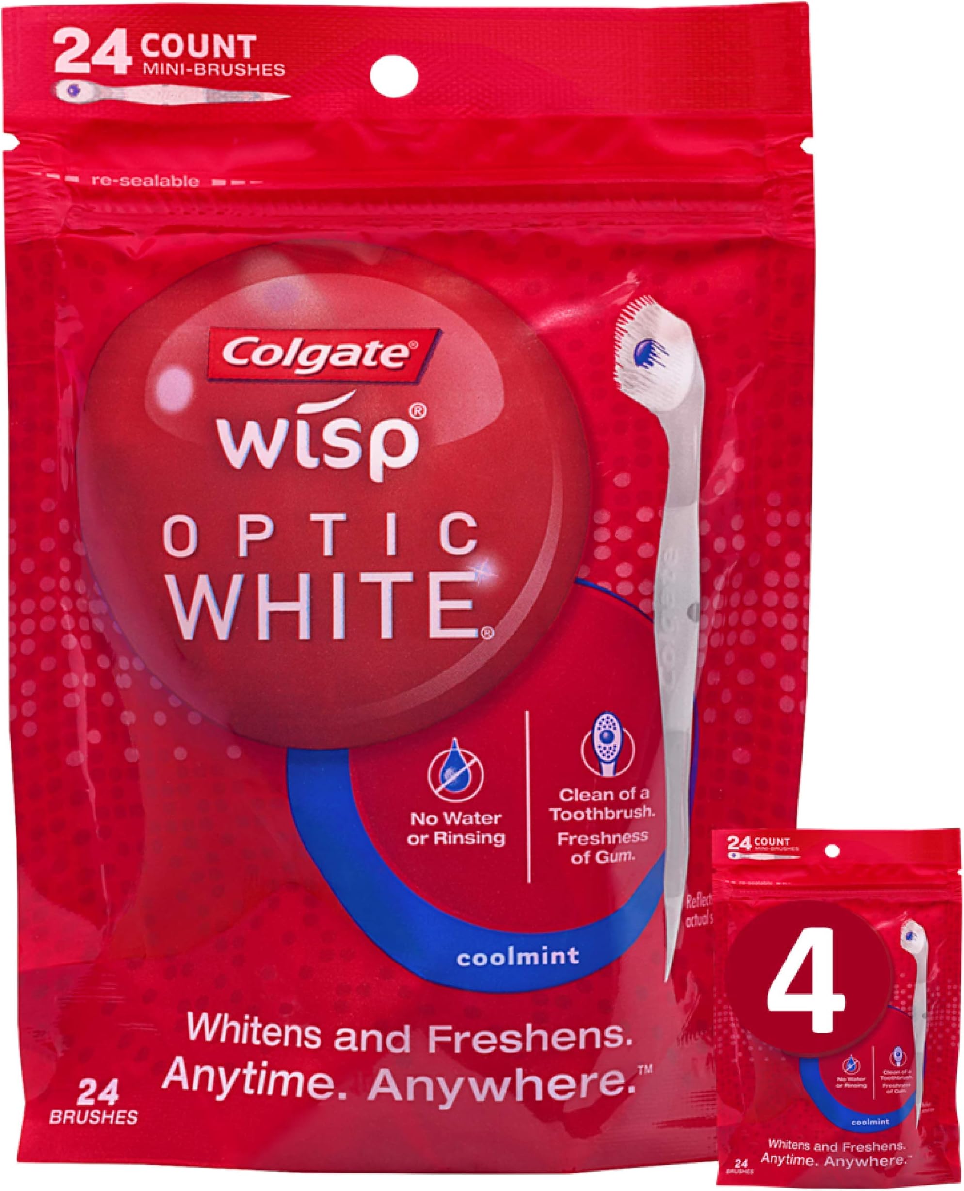 Amazon.com : Colgate Max Fresh Wisp Disposable Mini Travel Toothbrushes ...