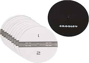 Amazon.com: Crosley AC1036A Vinyl Record Label Protectors, 10 Pack ...