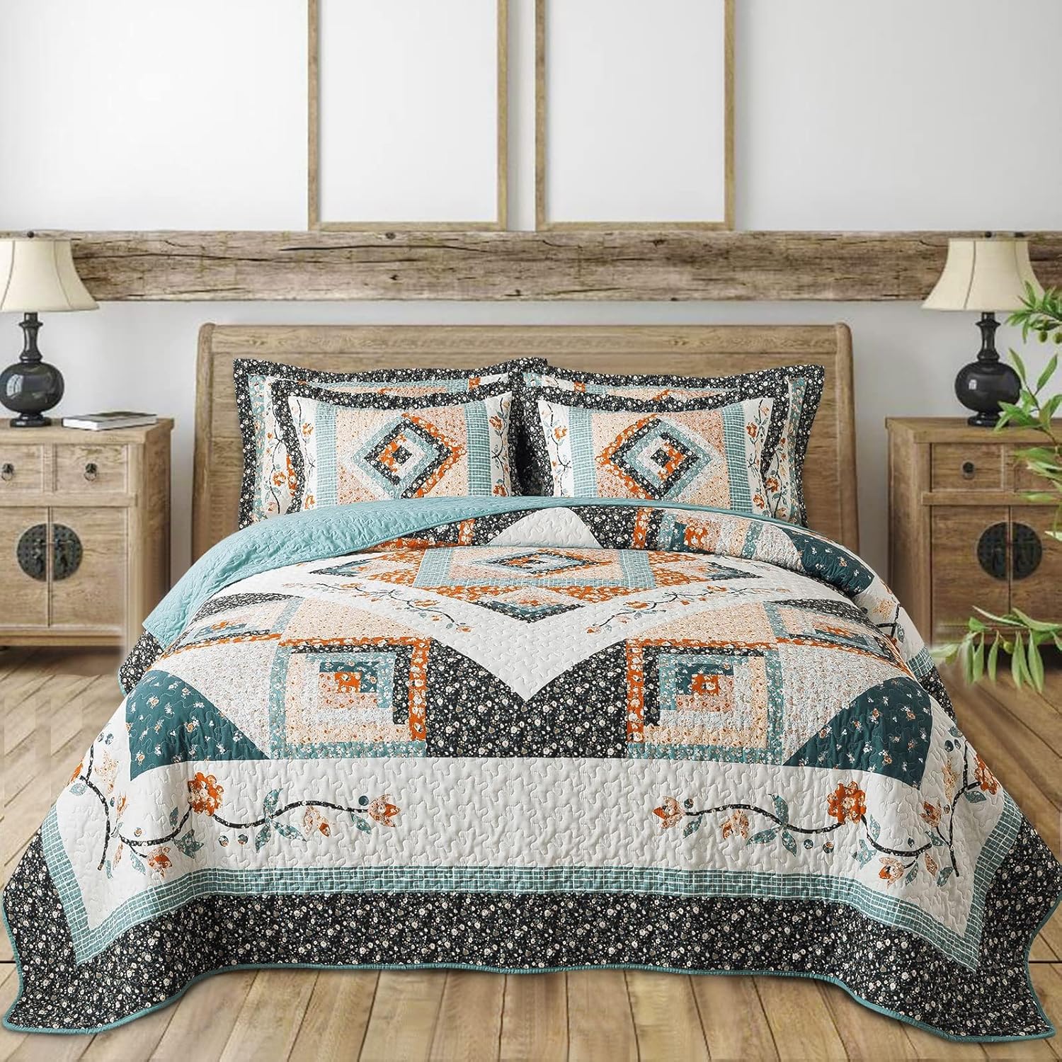 Amazon.com: BEDIFANY Queen Size Quilt Sets, Vintage Bedspreads Queen ...